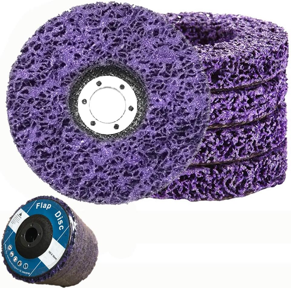 Lystin Stripping Disc, 5 Pack- 4 1/2"(115mm) x 7/8" Stripping Wheel ...