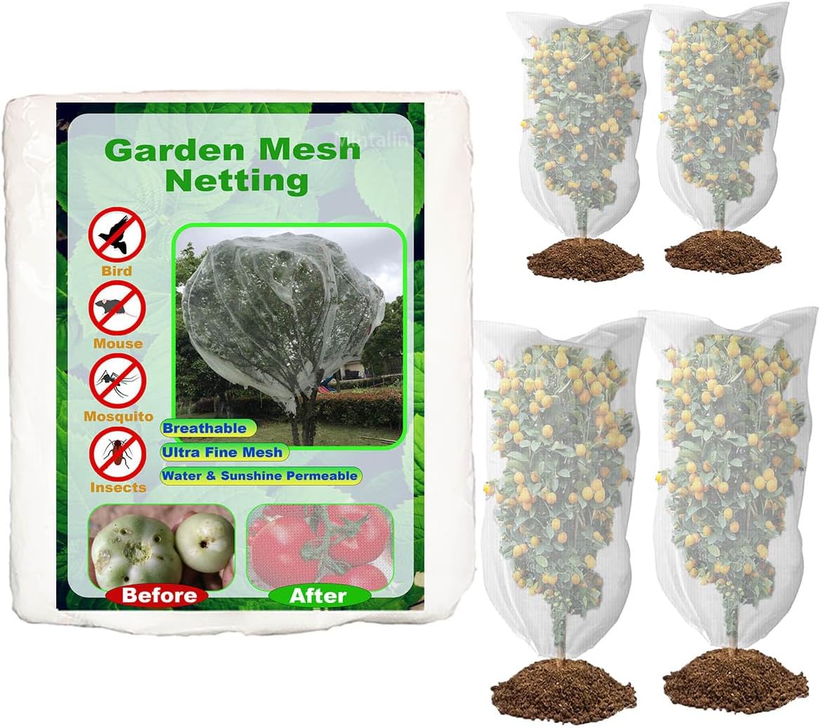 Amazon.com : Blueberry Bush Netting Cover, 4 Pack 2 Size Plant Fruit ...