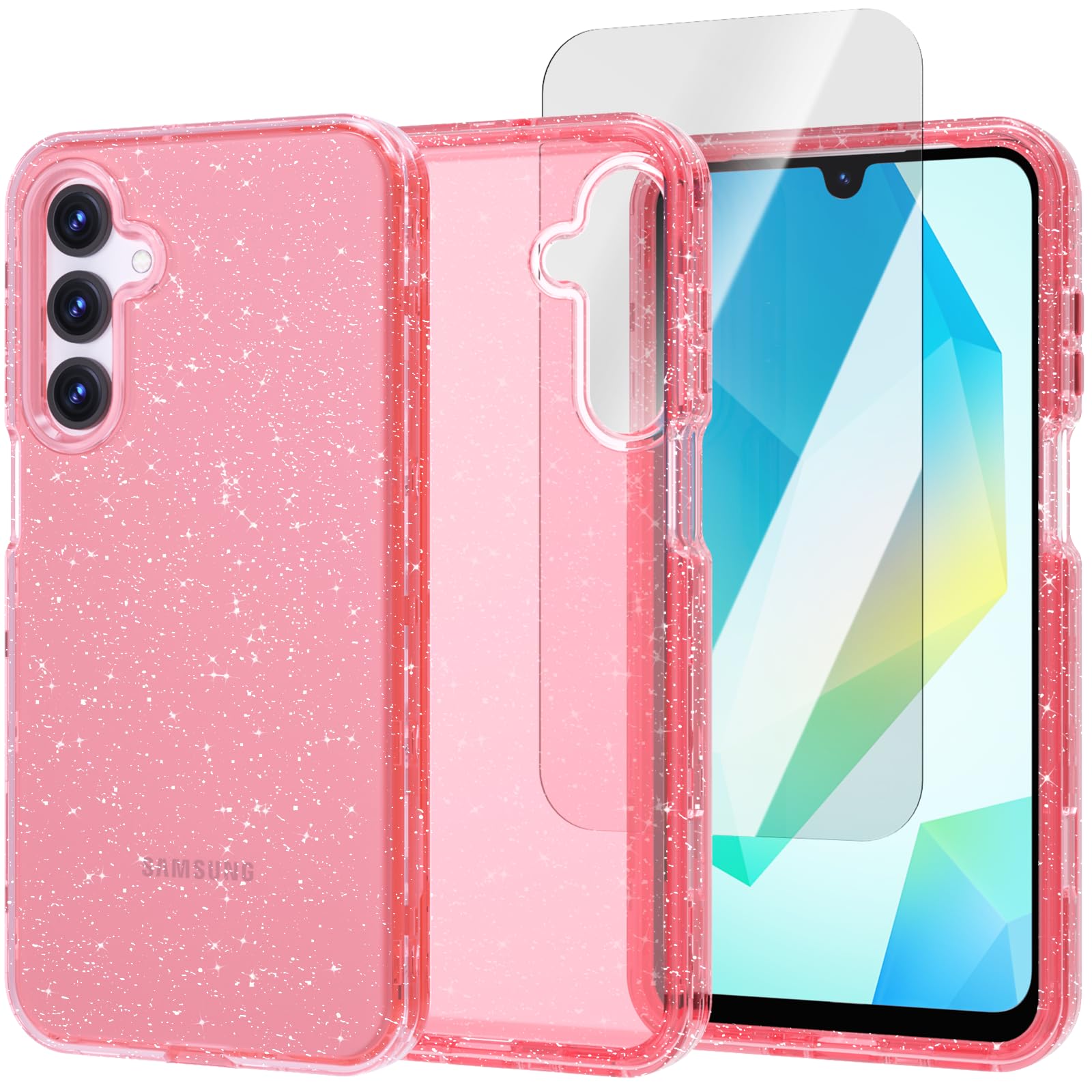 Amazon.com: ACKETBOX for Samsung Galaxy A16 Case,with Screen Protector ...