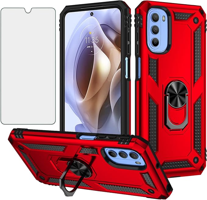 Asuwish Phone Case for Motorola Moto G31/G41 with Tempered Glass Screen ...