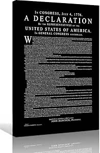 Amazon.com: The Declaration of Independence Wall Art Vintage American ...