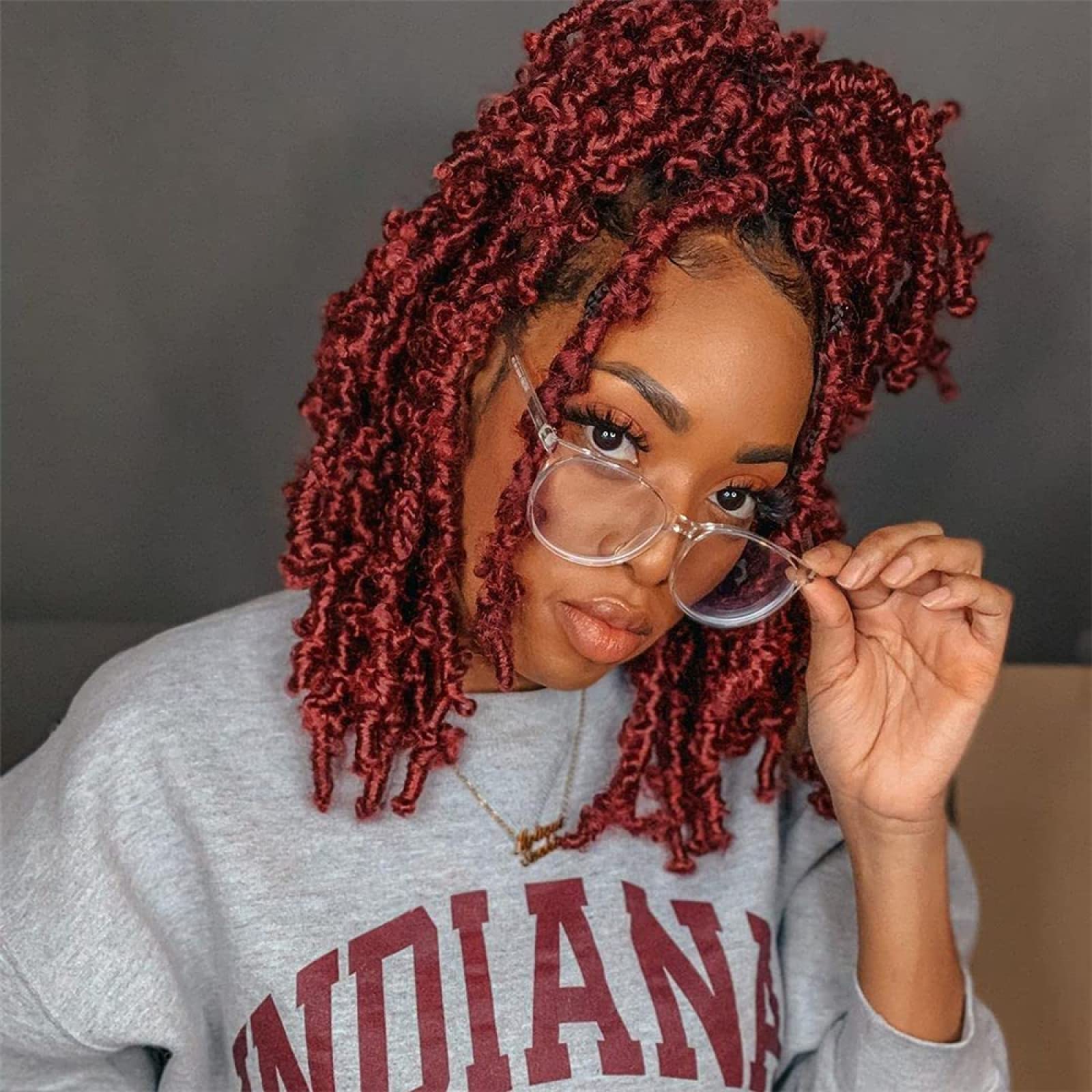 Buy Butterfly Locs Crochet Hair 12 inch 7Packs Distressed Locs Crochet ...