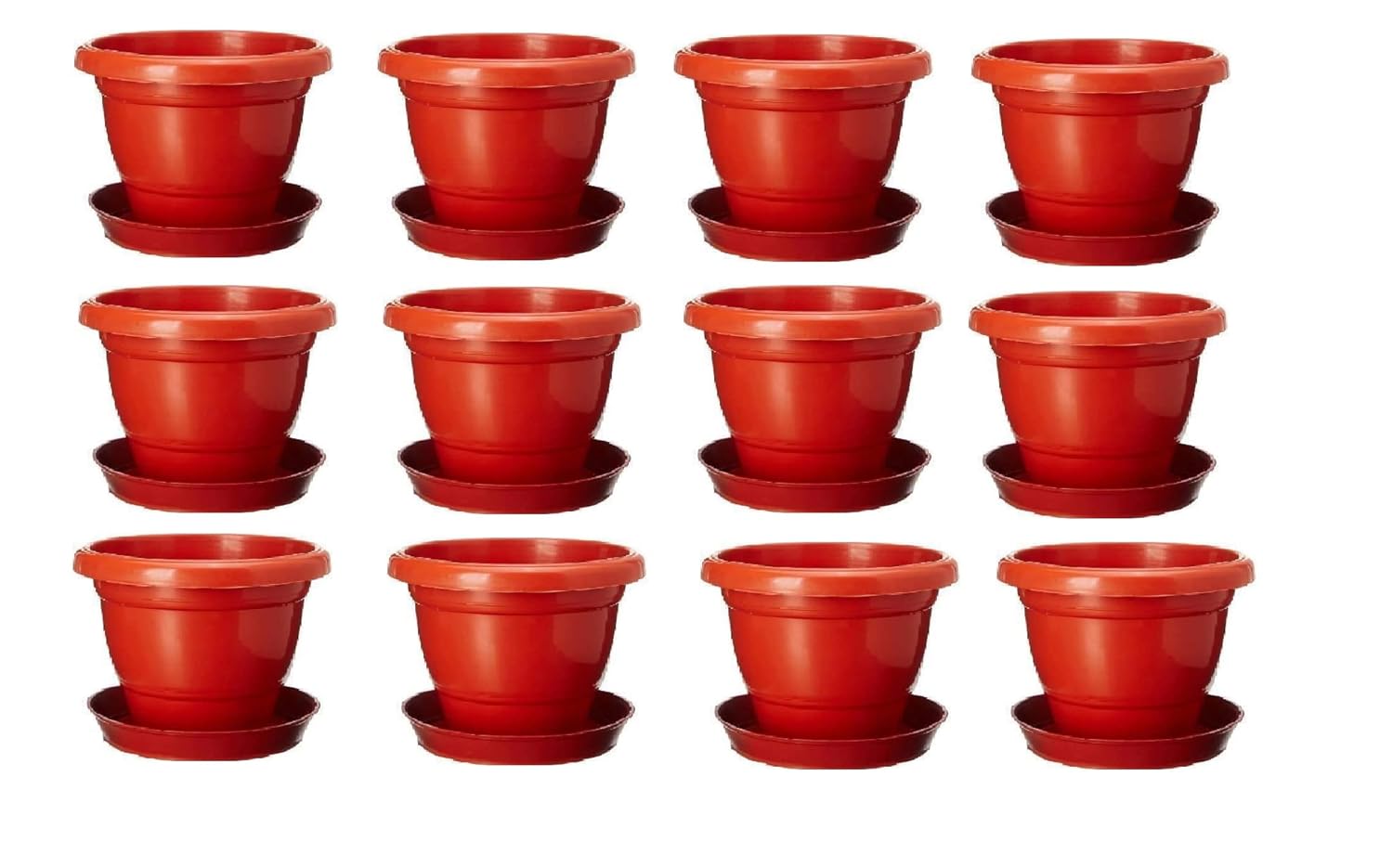 Varshney Gardening Gamla Planter Pots with Bottom Plate/Tray 10 Inches ...