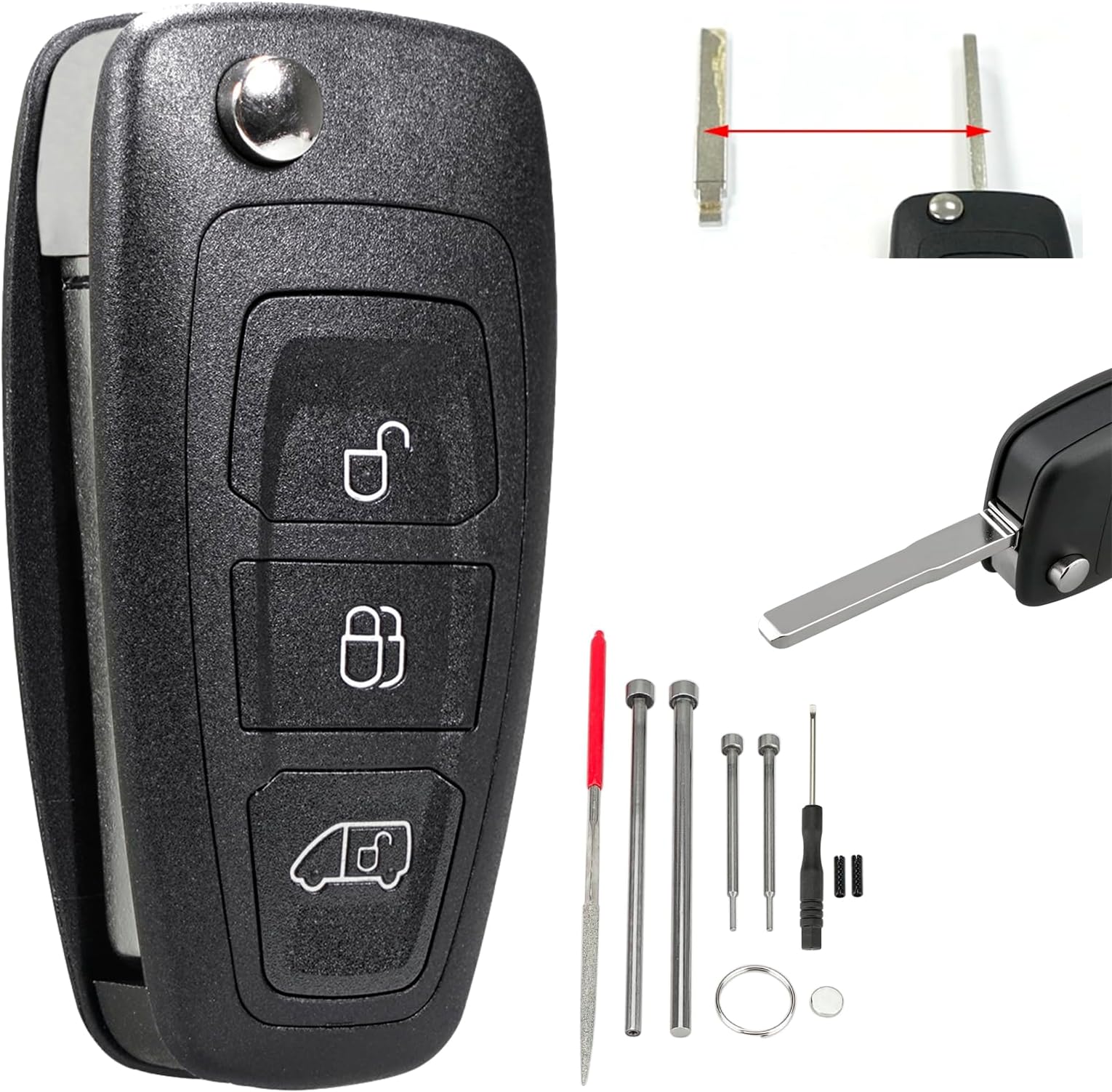 For Ford Key Car Key Ford Focus For Ford Fiesta Key Fob Ford Mondeo ...