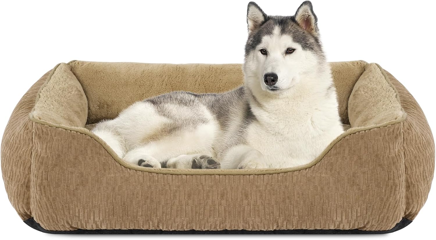 JOEJOY Soft Dog Bed for Large Dogs(107x76cm), Washable Rectangle Dog ...