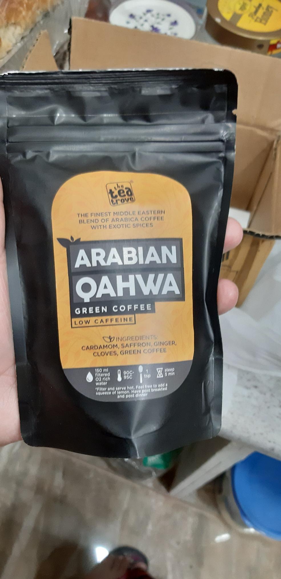 The Tea Trove Arabian Qahwa Green Coffee Powder - Arabica Green Coffee ...