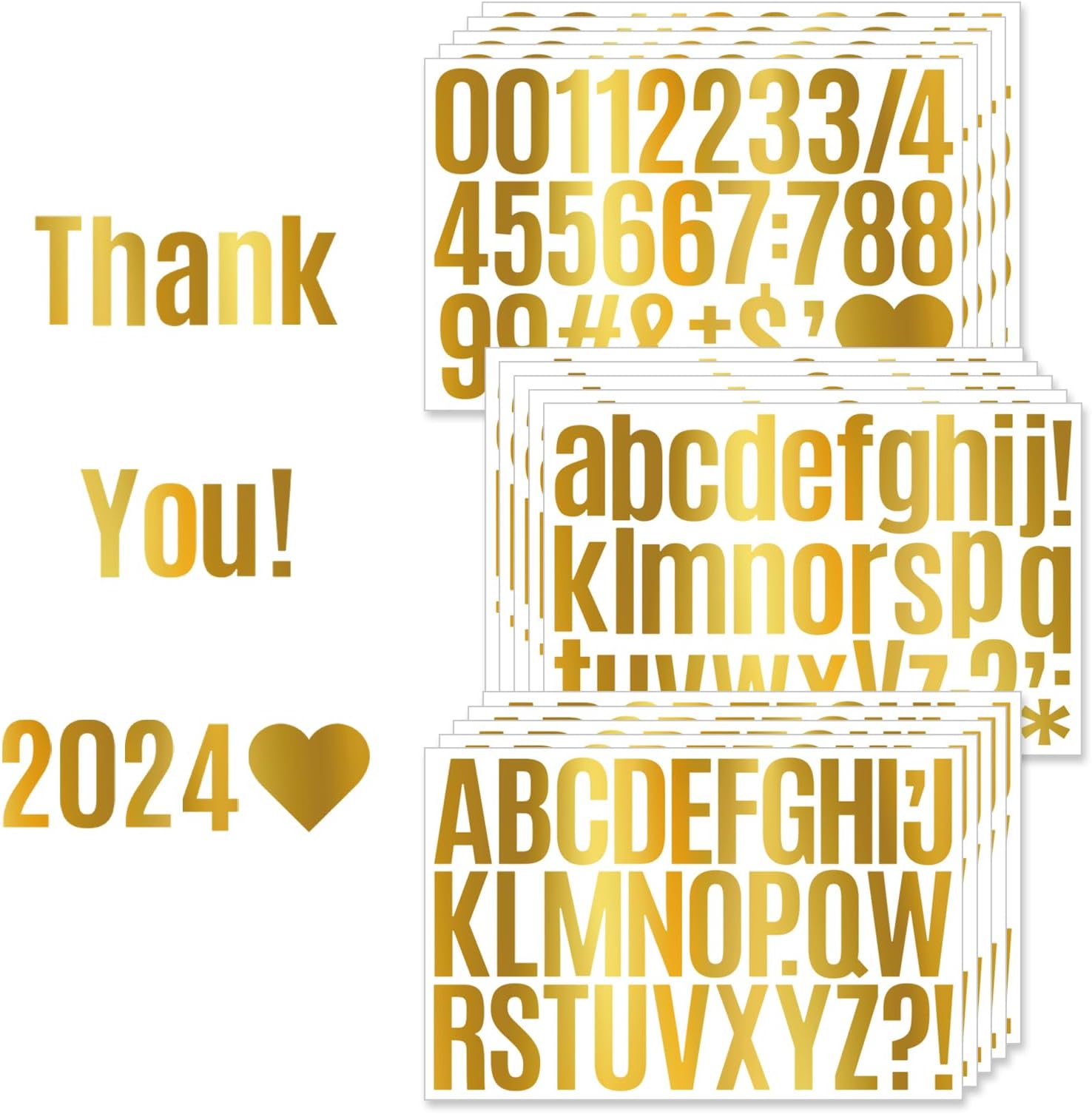 Amazon.com: 10 Sheets Alphabet Stickers and 2 Sheets 0-9 Number ...