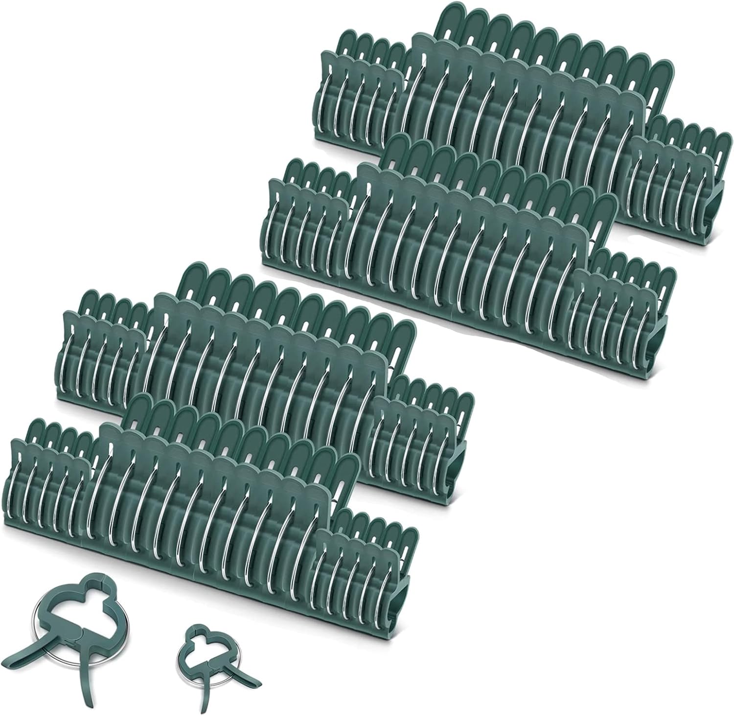 Amazon.com : iPower 80 Pcs Reusable Stake Flower Vine Tomato, Garden ...