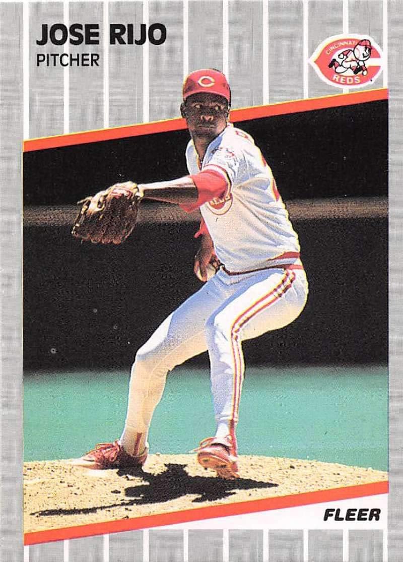 Amazon.com: 1989 Fleer Baseball #168 Jose Rijo Cincinnati Reds Official ...