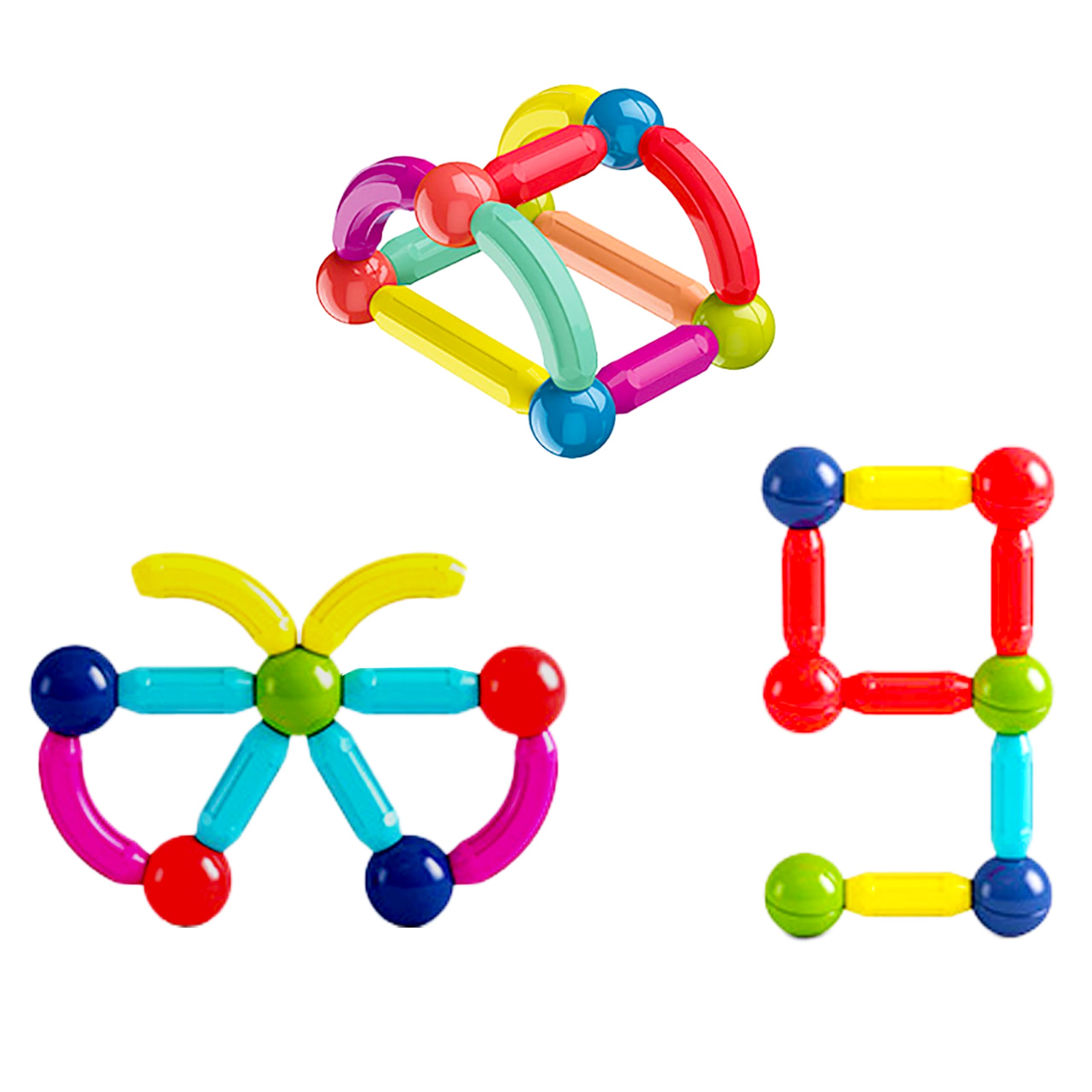 VGRASSP Magnetic Stick Building Blocks Set for Kids - Creative STEM Toy ...