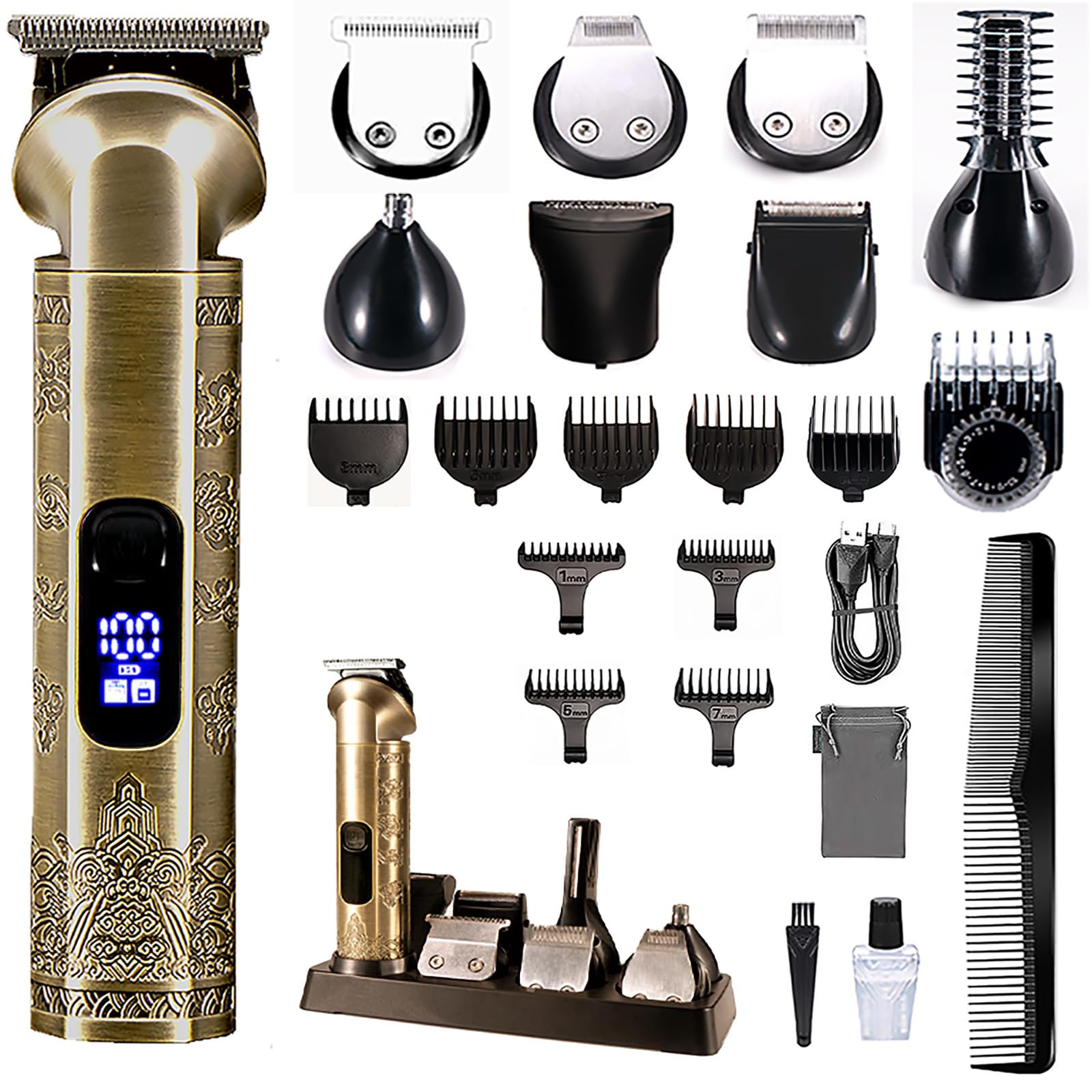 Amazon.com: KOGULA Beard Trimmer for Men,Cordless Hair Clippers, T ...