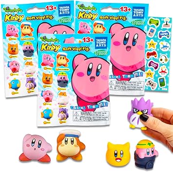 Amazon.com: Nintendo Kirby Blind Bag Party Favors 3 Pack – Kirby Goodie ...