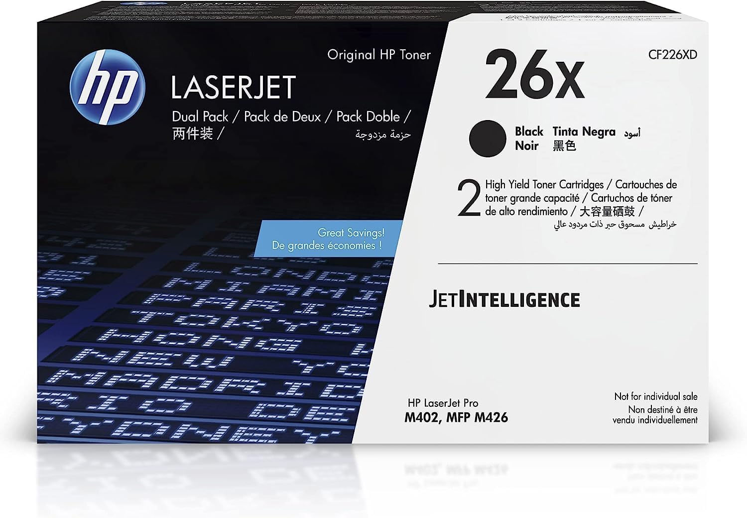 HP 26X - 2-pack - High Yield - black - original - LaserJet - toner ...