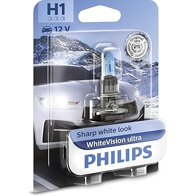 Philips 12258-BV H1 Blue Vision Bulb 55W (1 Bulb) : Amazon.co.uk ...