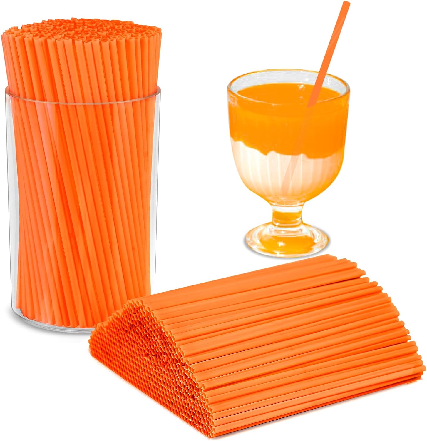 Amazon.com: 500 Pcs Neon Orange Coffee Stir Sticks Set Acrylic Stir ...