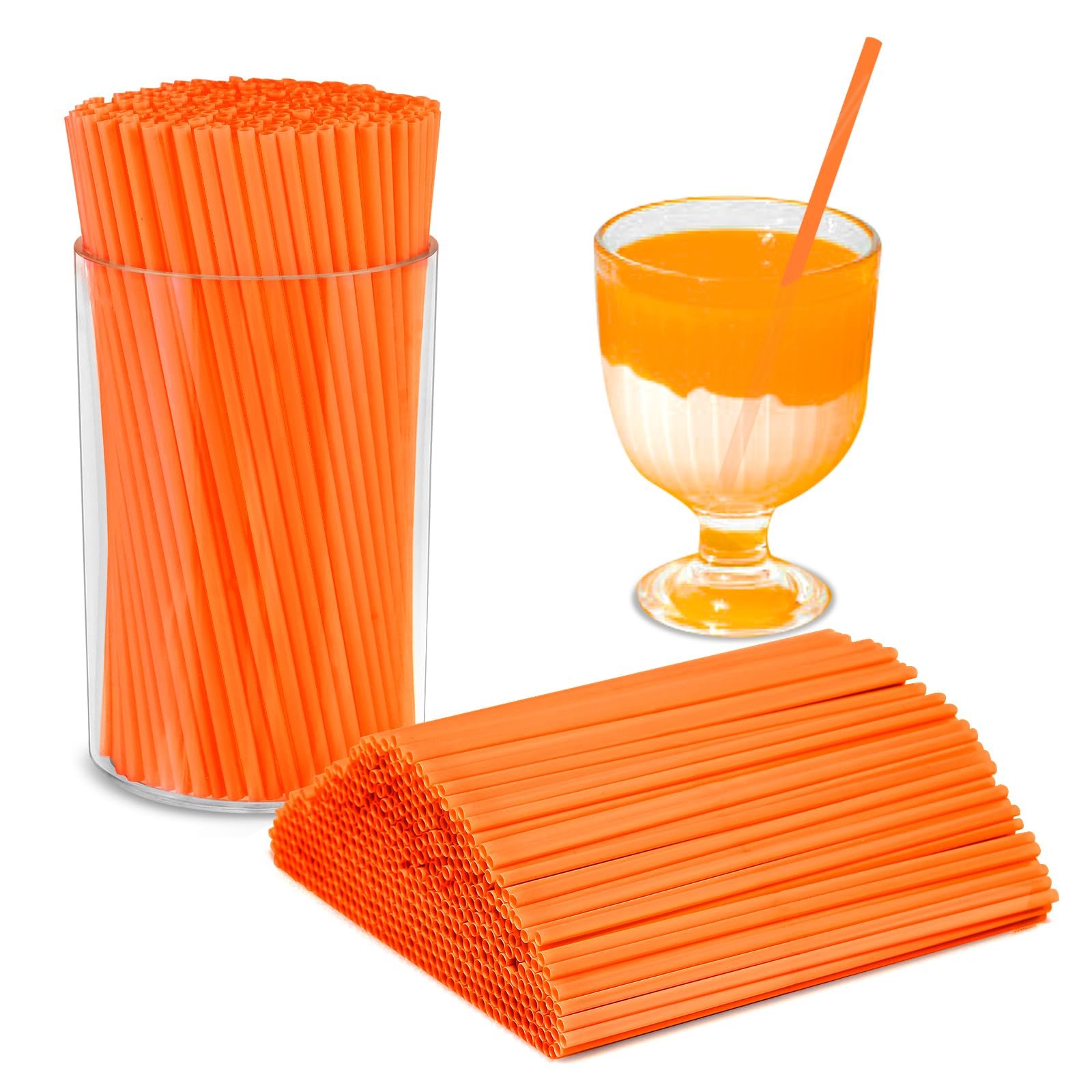 Amazon.com: 500 Pcs Neon Orange Coffee Stir Sticks Set Acrylic Stir ...