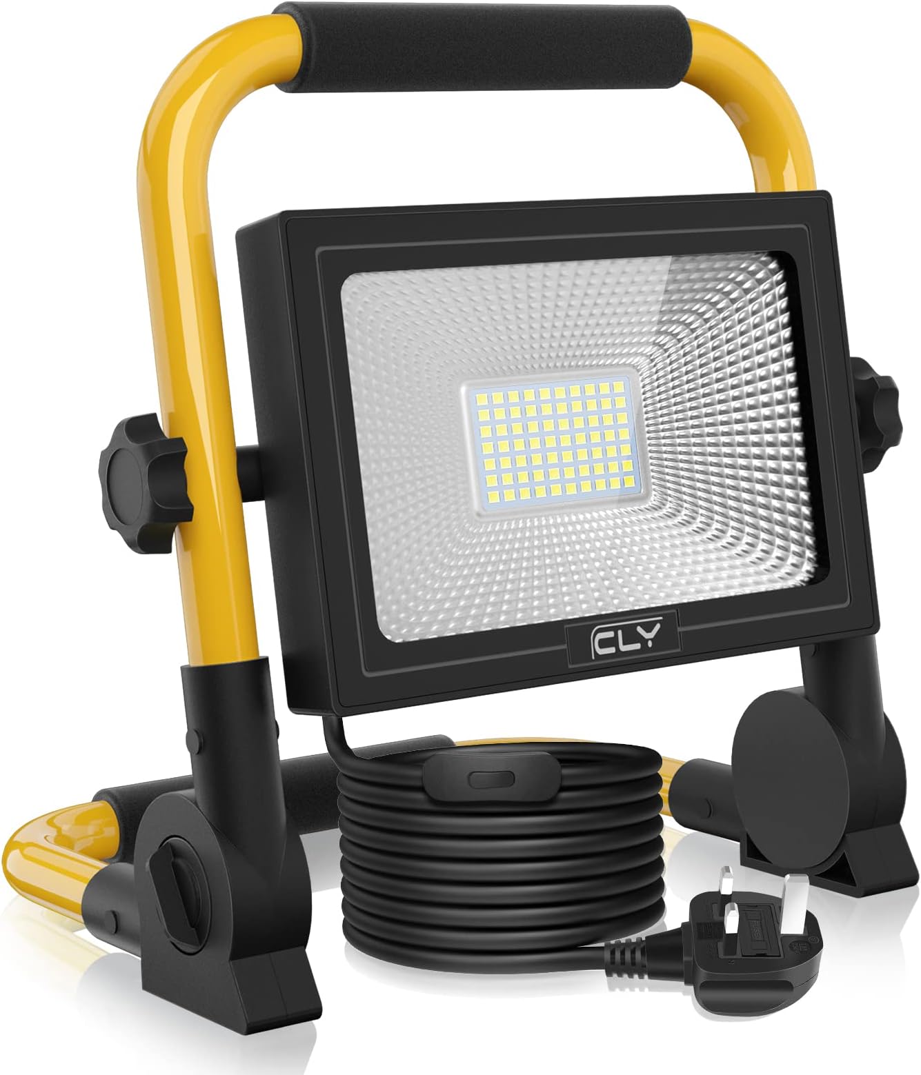 CLV 60W LED Work Light 5200LM, Job Site Light, Plug in Folding ...