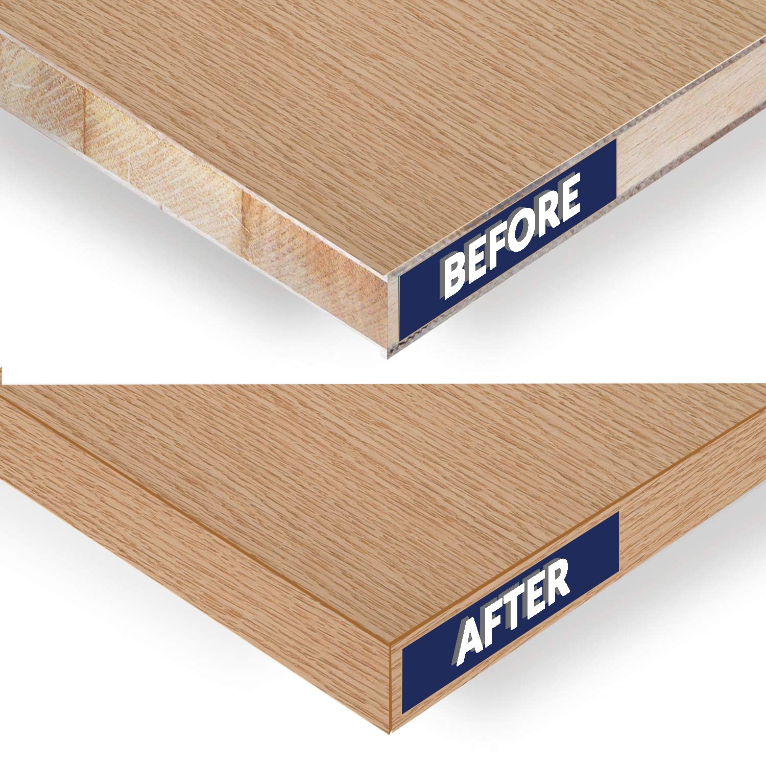 Formica Countertops With Wood Edging