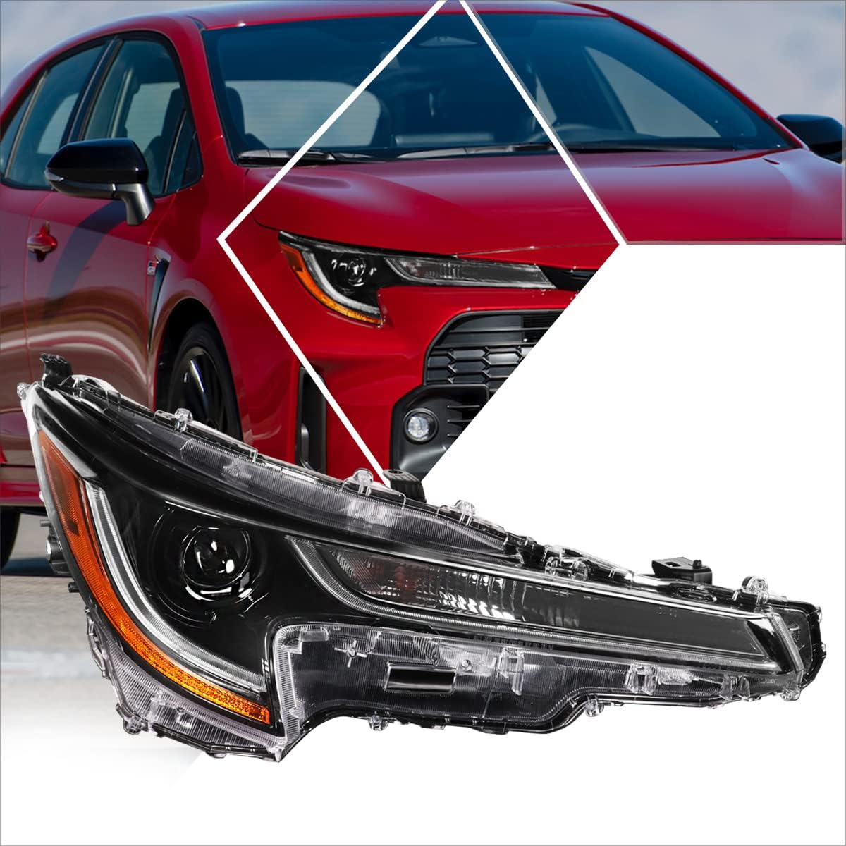 Amazon.com: [1Pc/Right Side] LED Projector Headlight Headlamp Assembly ...