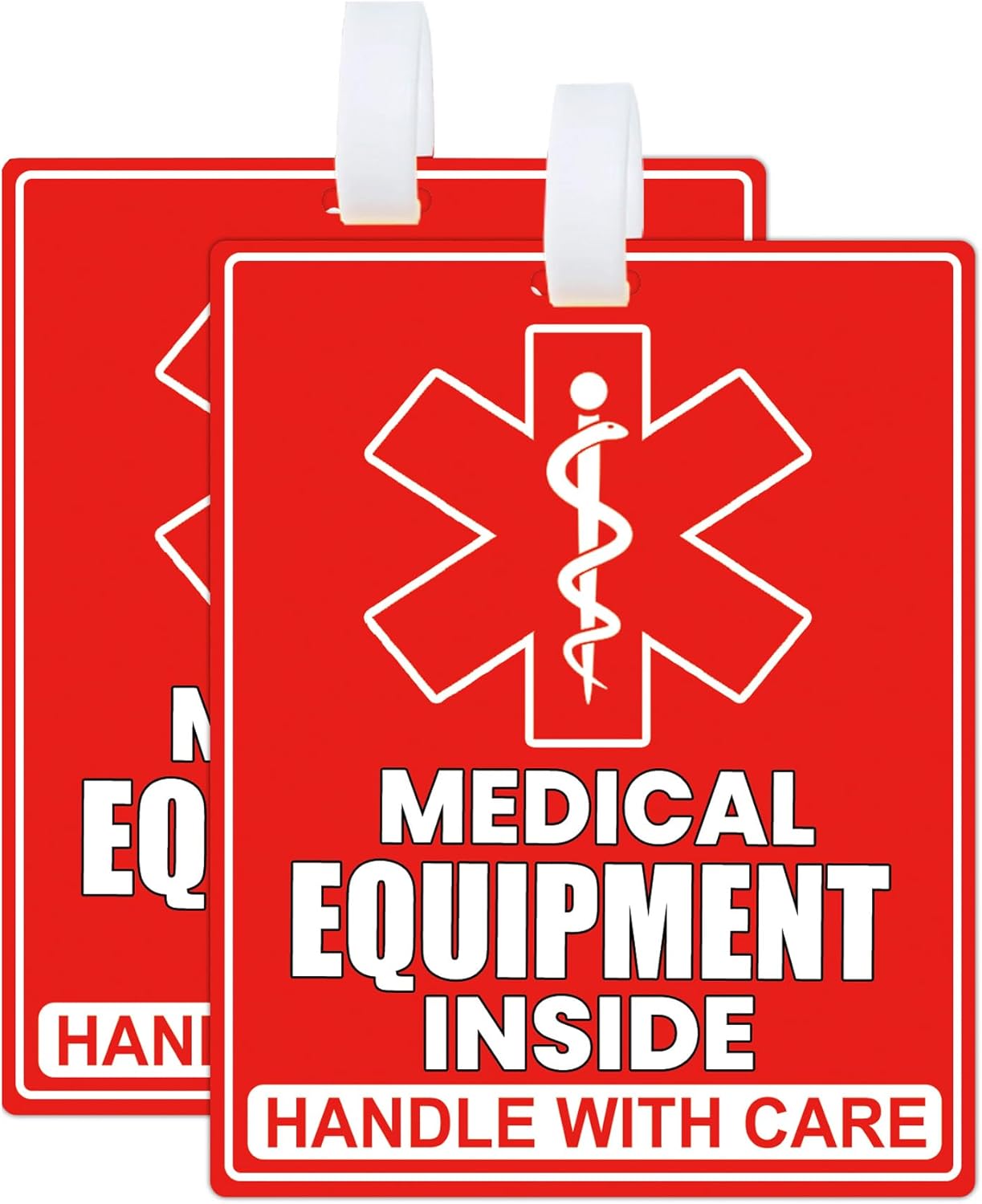 Amazon.com : Medical Equipment Inside Tag Card Red Fragile Medical ...