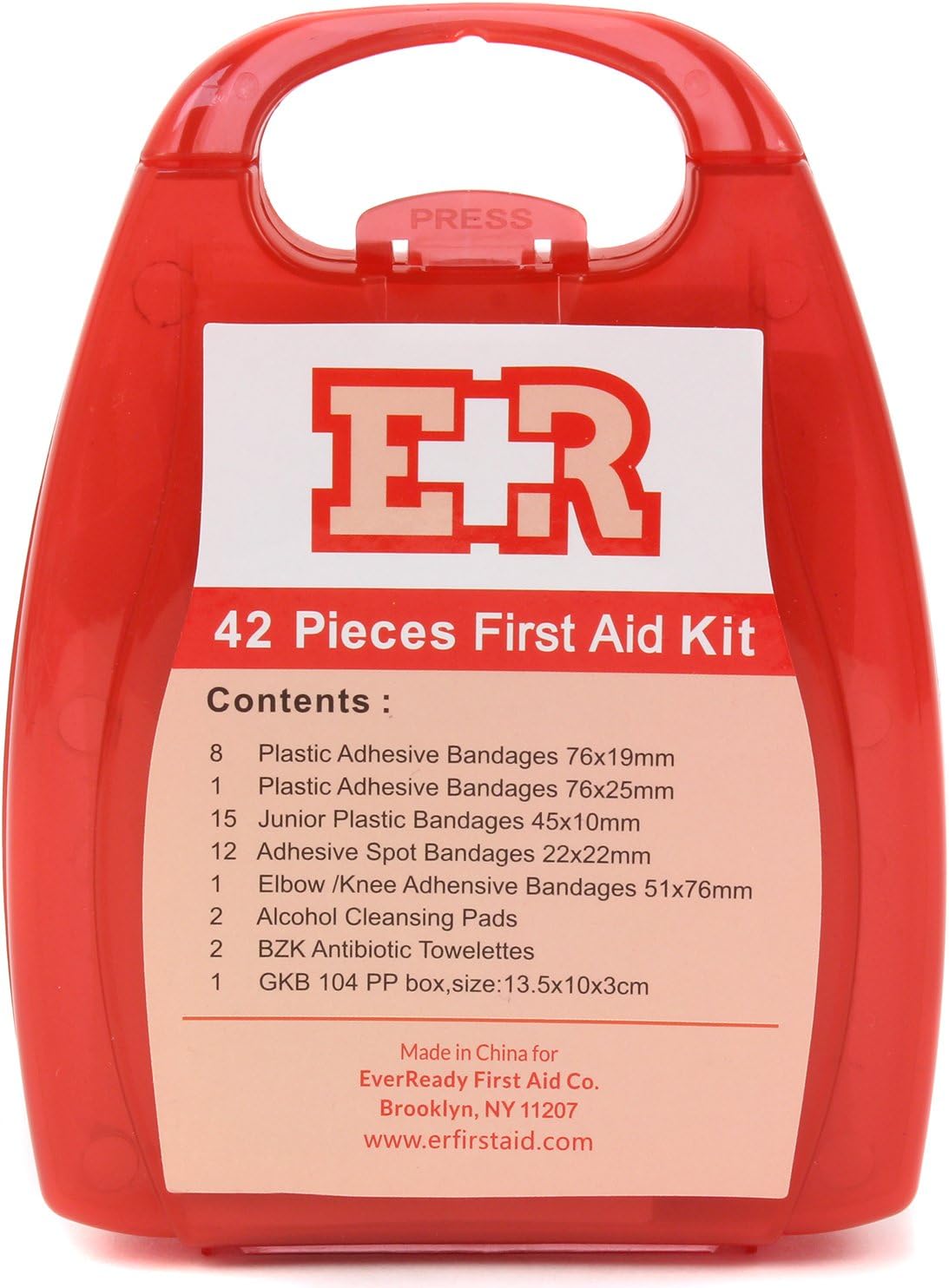 Amazon.com: Ever Ready First Aid 42 Piece First Aid Kit : Health ...