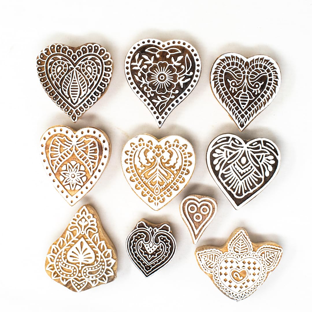 Snapklik.com : Wooden Stamp Block, Printing Stamp Design Set Block For ...