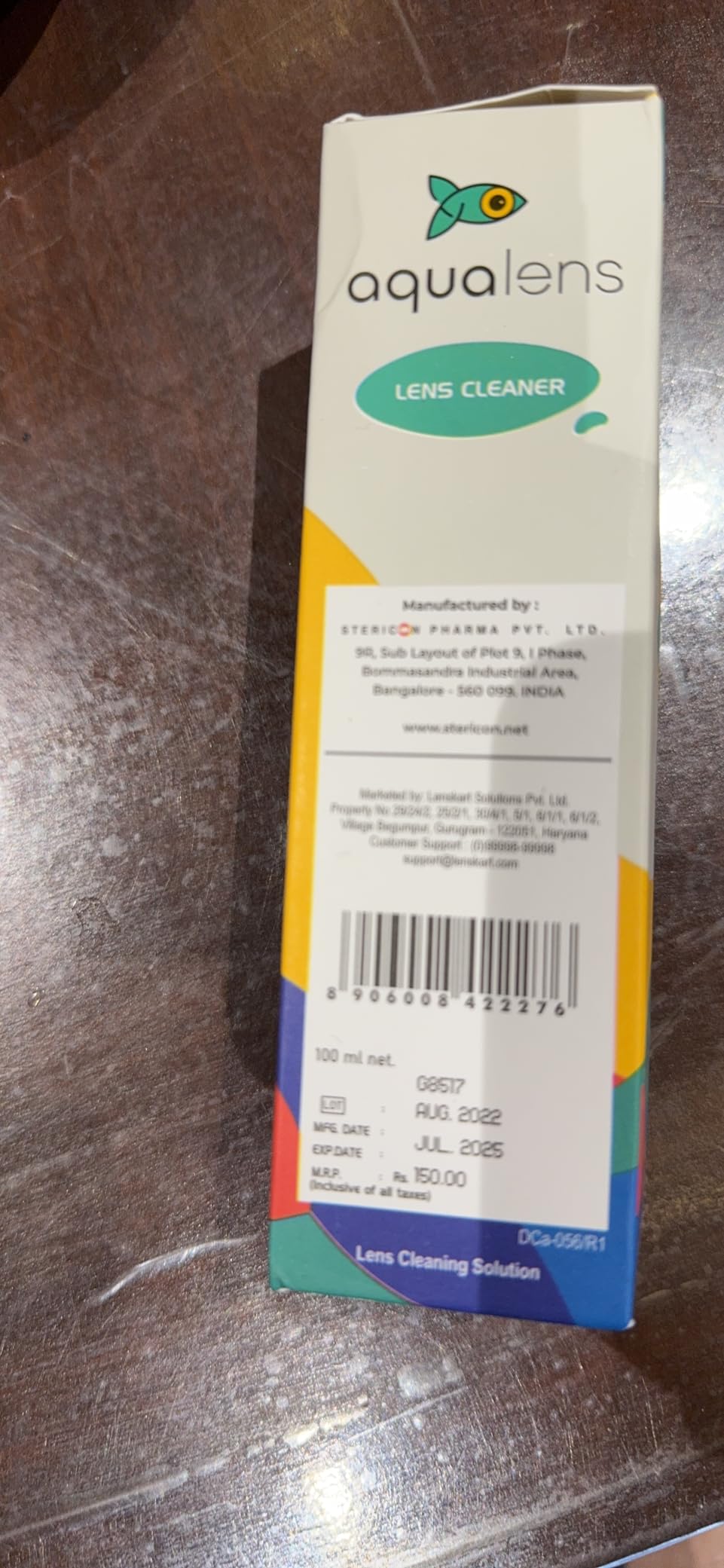 Aqualens Spectacle lens cleaner | Pack of 2 (100ml each) : Amazon.in ...