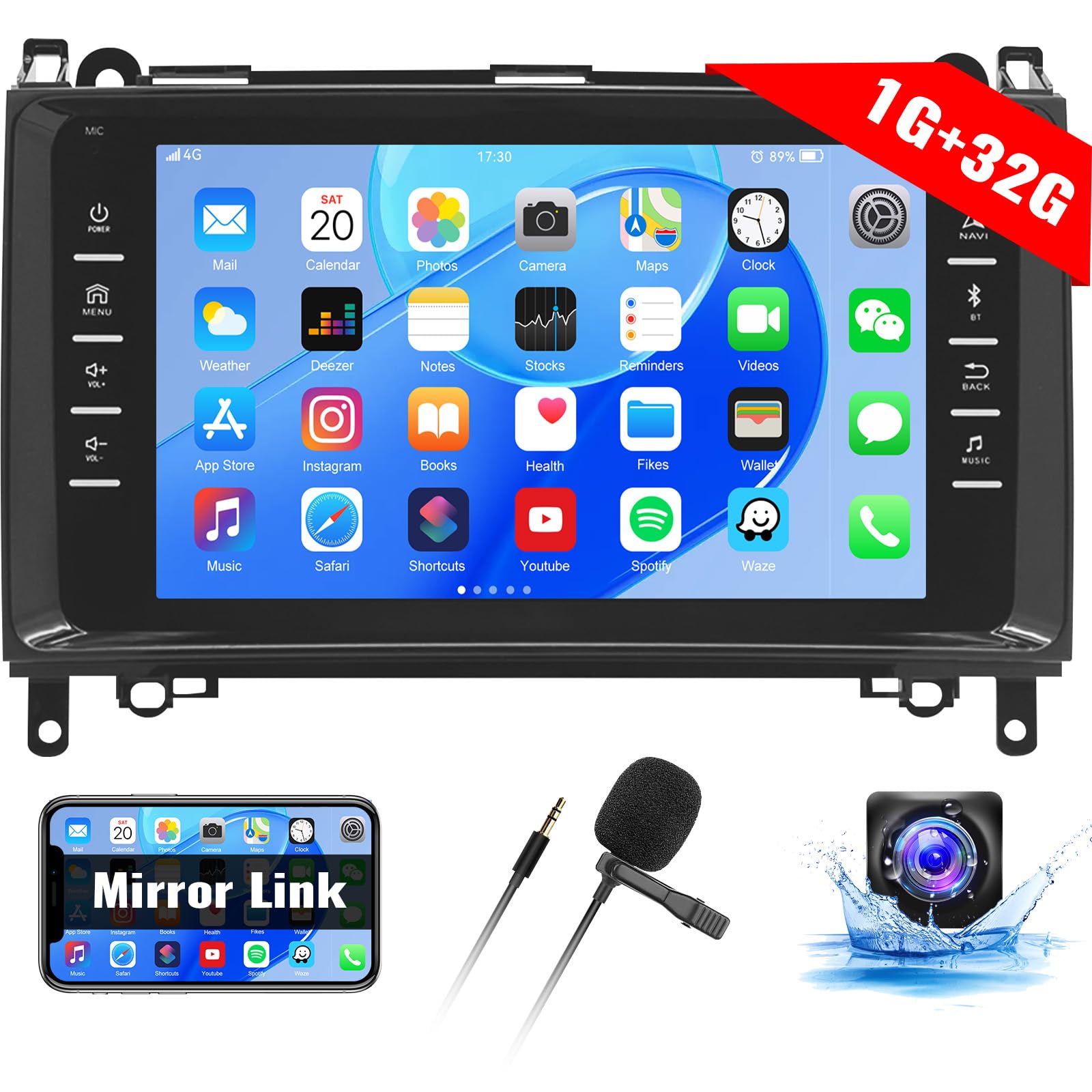 Android 13 Autoradio für Mercedes Benz W169 W245 B160 B170 B180 B200 ...