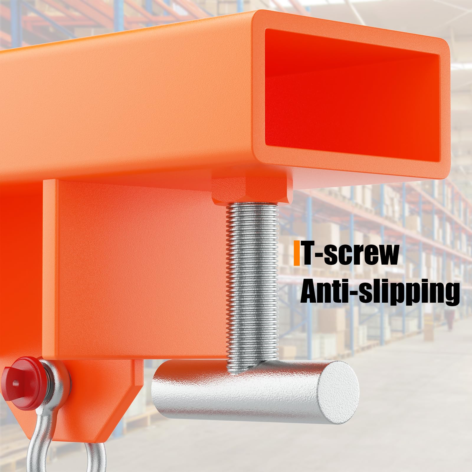 Forklift Crane Jib Fork Lift Attachment 2200LB Forklift Lifting Hook ...