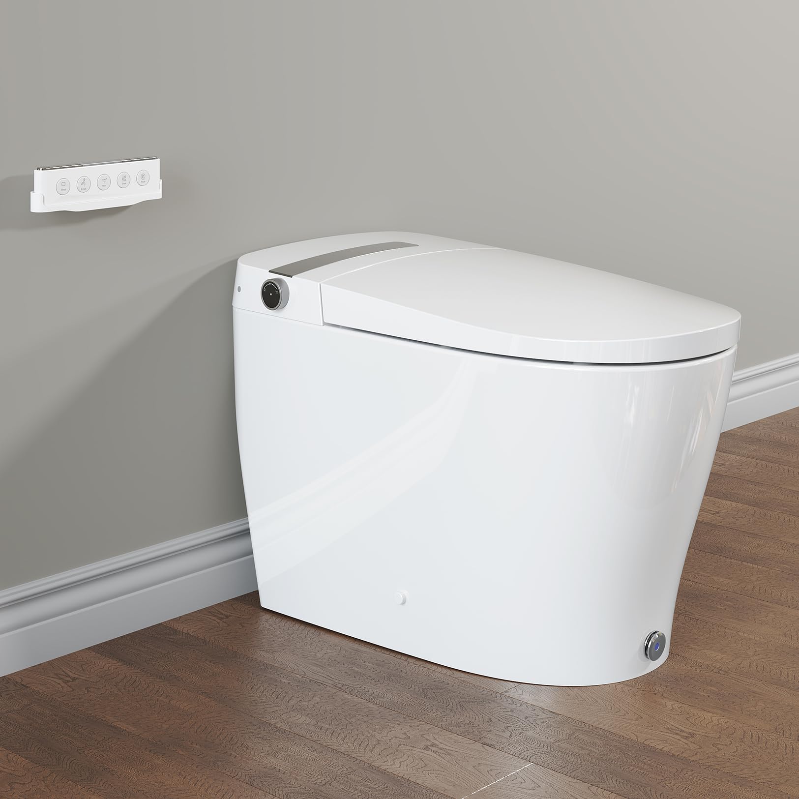 SOTOMO Smart Toilet With Built-in Bidet, Elongated Bidet Toilet, Instant Warm Water Wash, Auto ...