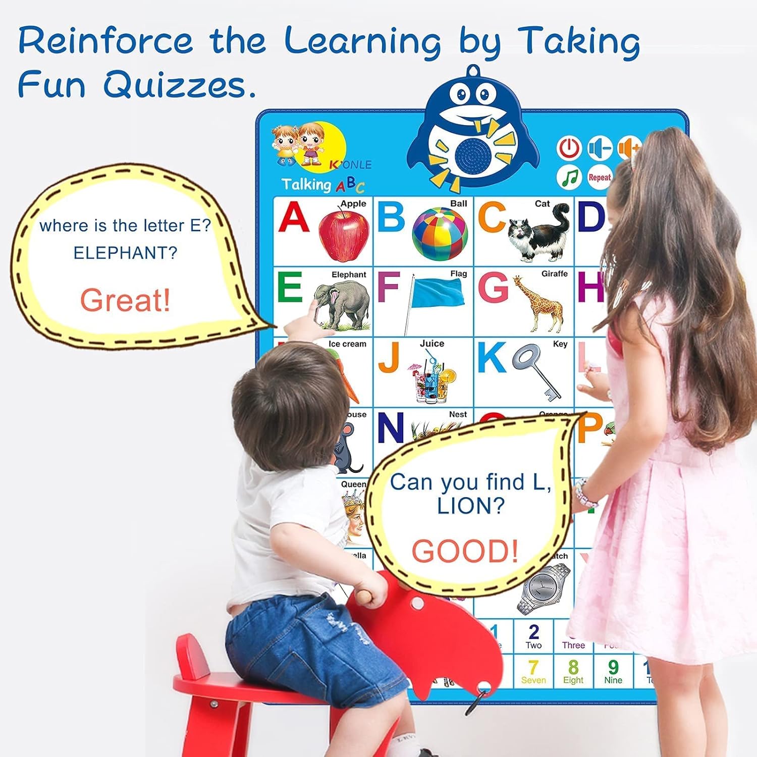 Richgv Electronic Interactive Alphabet Wall Chart Educativo Poster ...