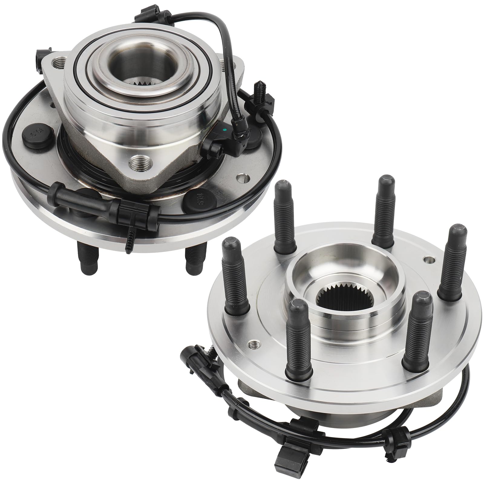 (Pair) DRIVESTAR 4WD Only 515036 Front Wheel Hubs & Bearing Assembly 6 ...