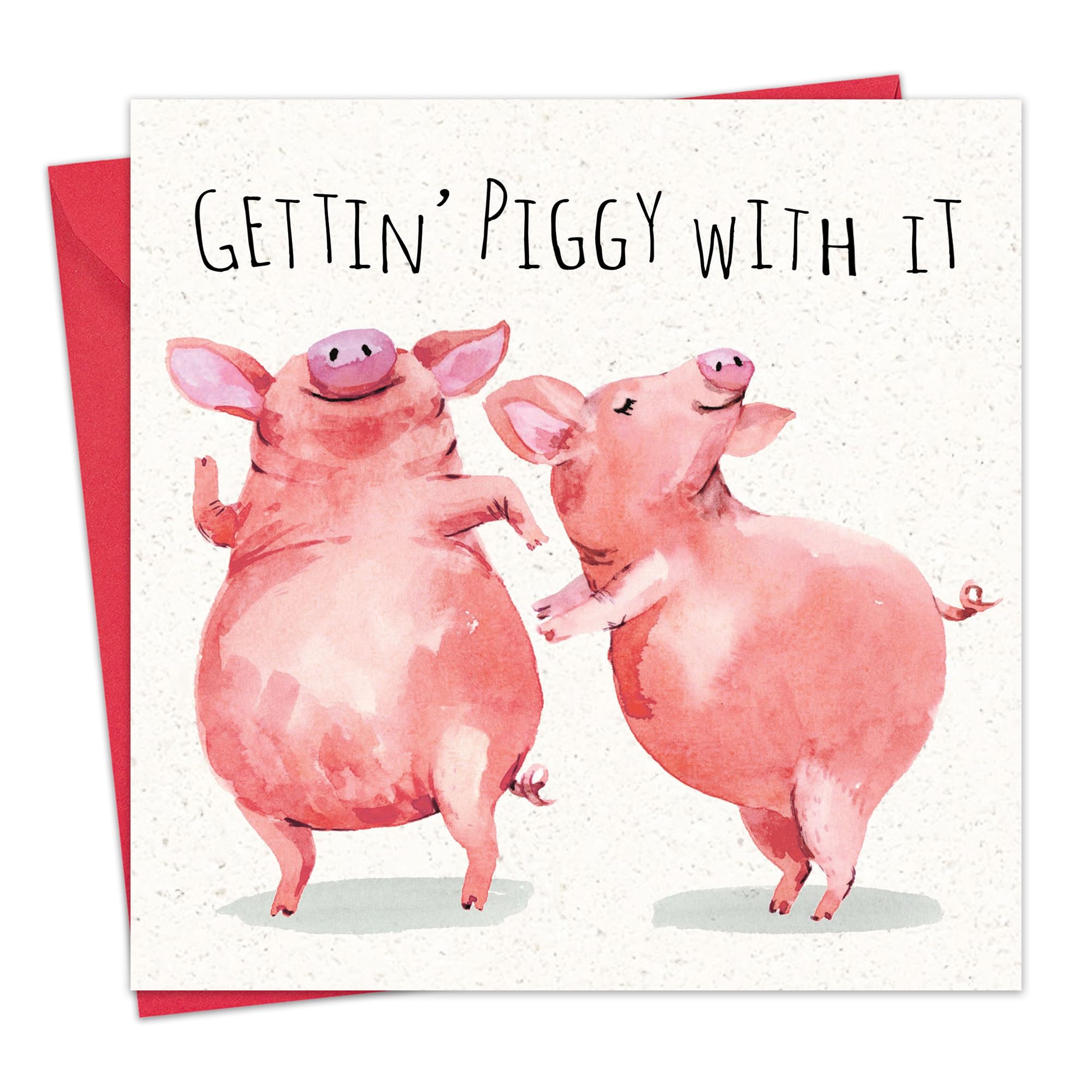 Amazon.com : Twizler Funny Birthday Card Pigs – Funny Blank Card ...