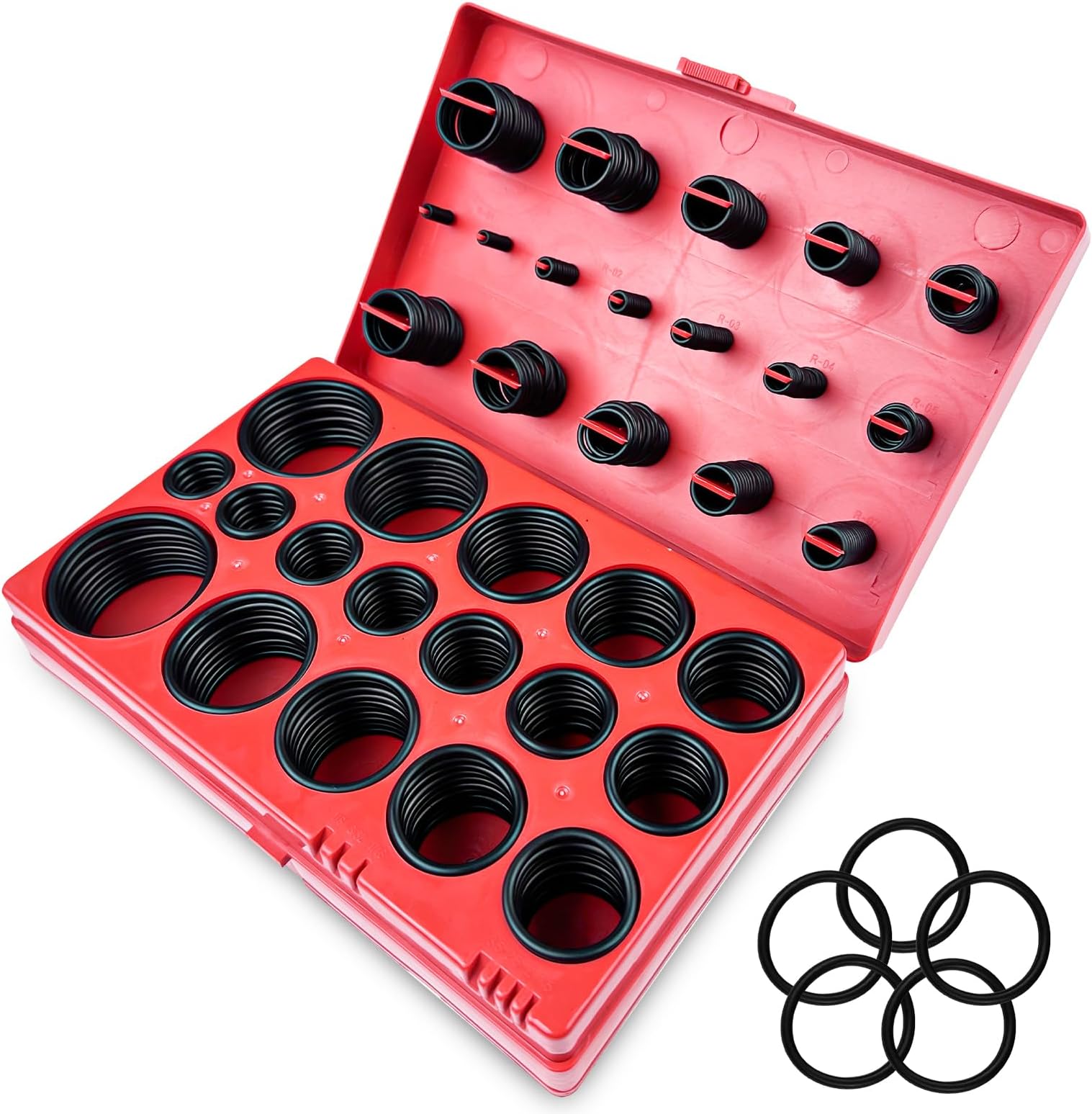 Satra S-419RA | Assortiment de 419 joints toriques pour huile, essence ...