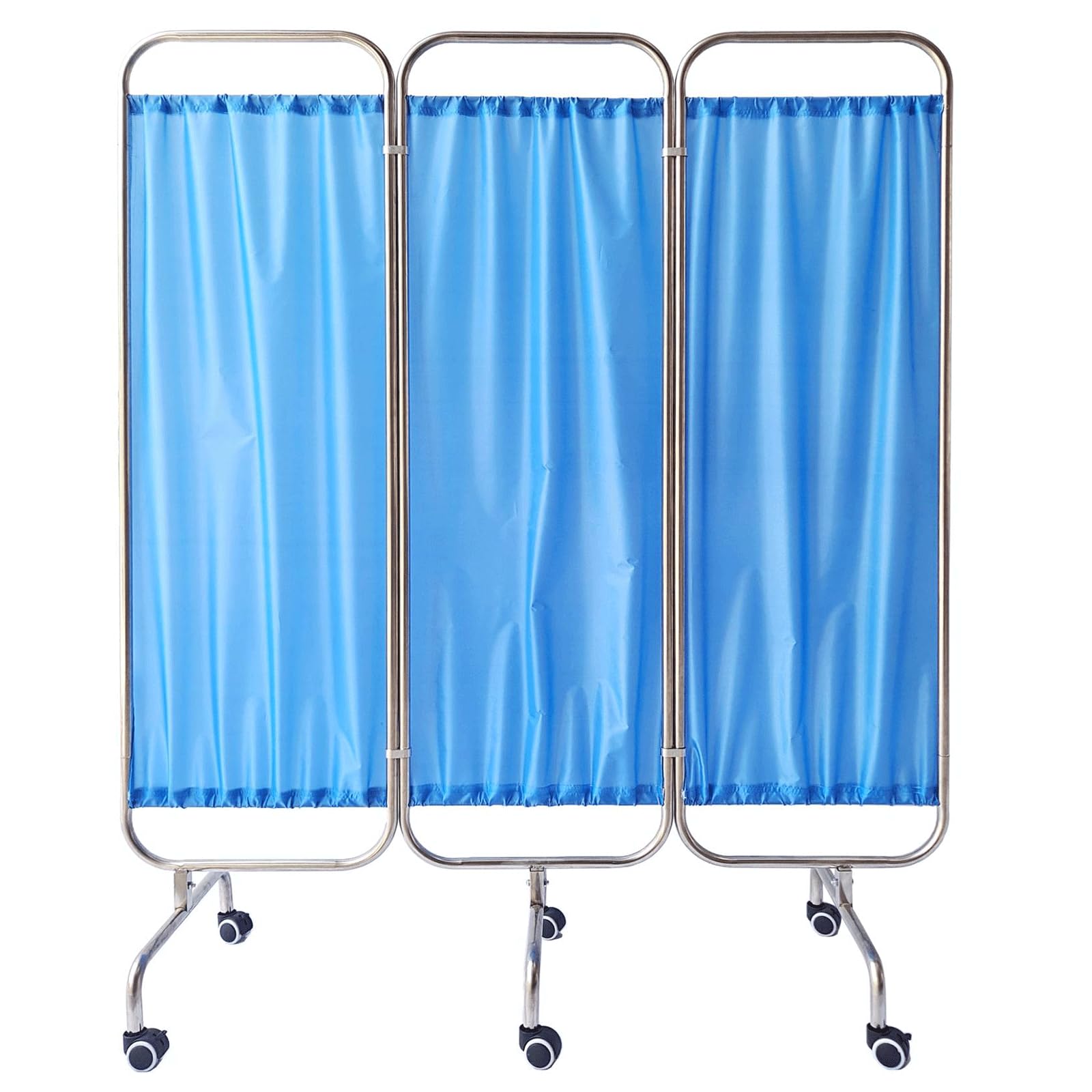 Medical Privacy Screen on Wheels Foldable Medical Screen Curtains ...