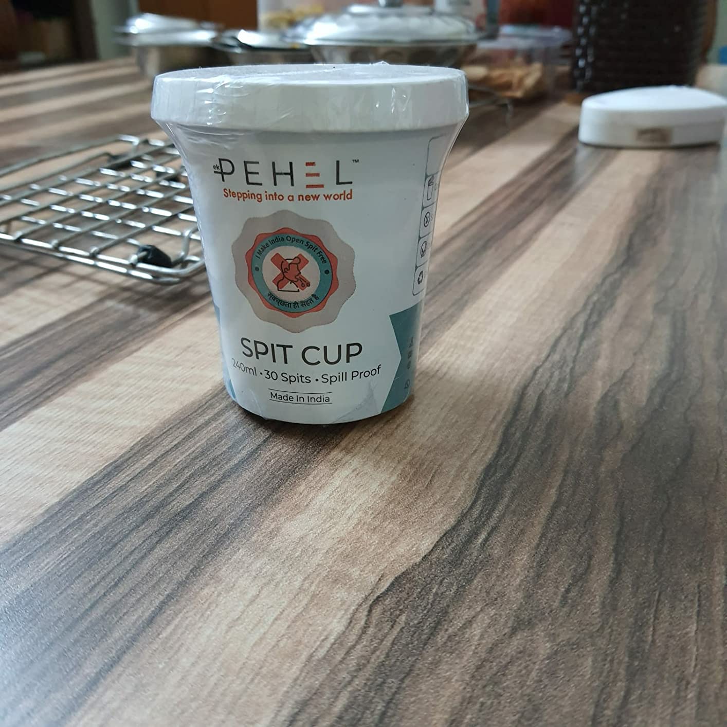 ekPehel Disposable Paper Spitting Cup - Pack of 10, Unique Mechanism ...