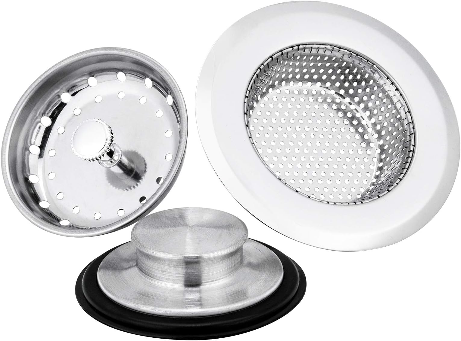 Kitchen Sink Stopper Strainer, Anti-Clogging Stainless Steel Sink ...