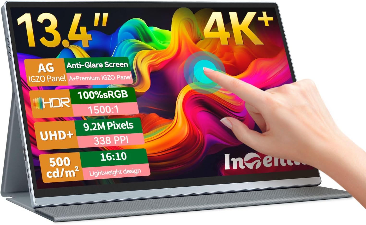 Amazon.com: LESOWN 4K Portable Monitor 13.3 inch 3840x2160 UHD IPS USB ...