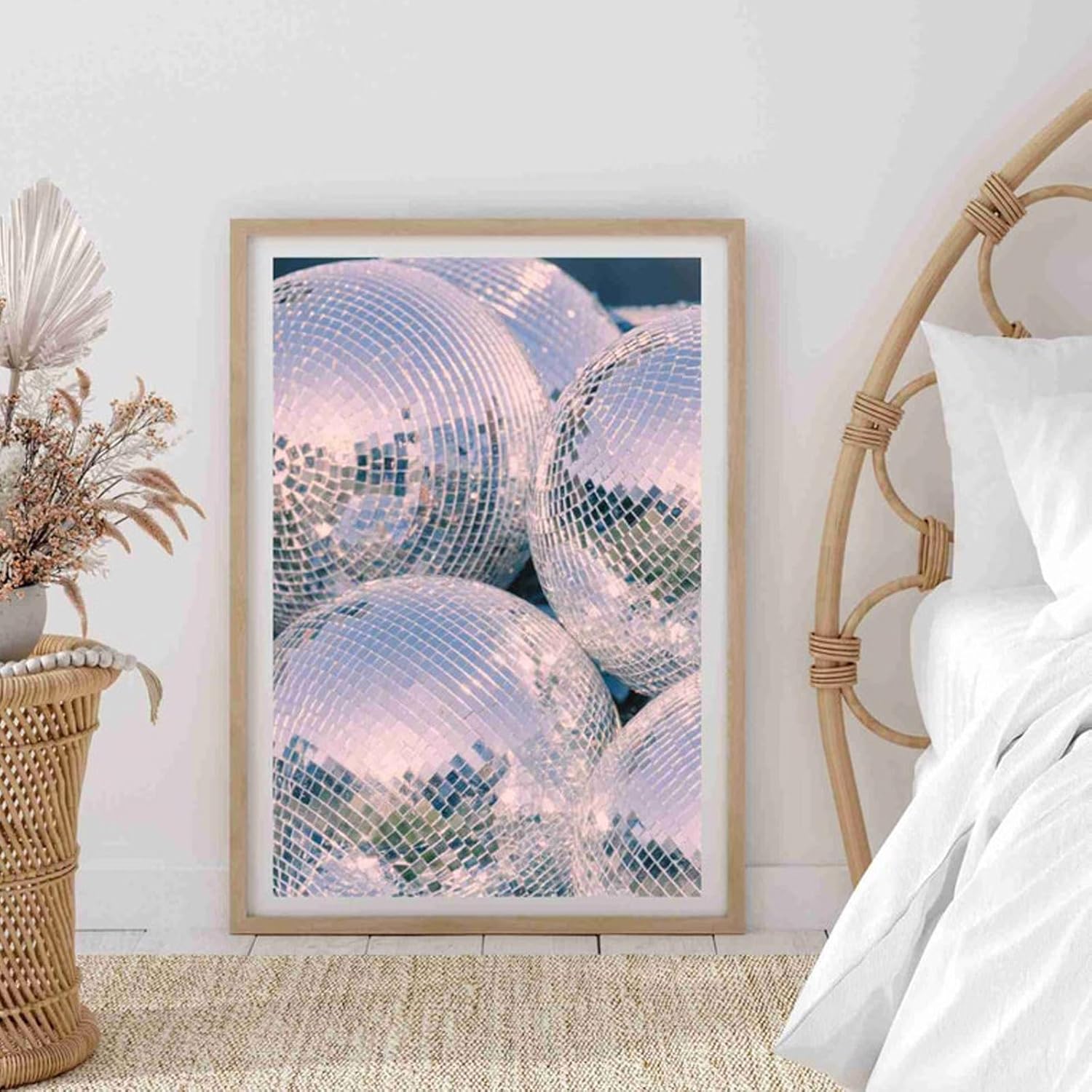 Amazon.com: Disco Ball Wall Art Groovy Wall Poster Dorm Room Posters ...