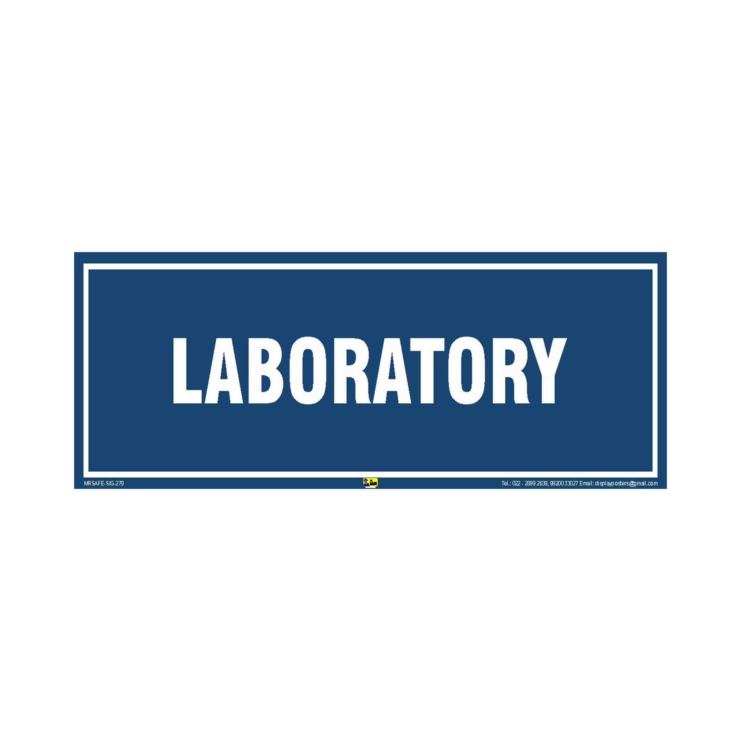Mr. Safe - Laboratory Sign Sign PVC Sticker 12 Inch X 4 Inch : Amazon ...