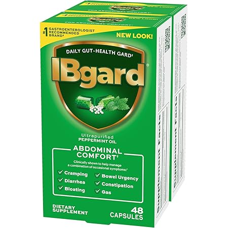 Amazon.com: IBgard Daily Gut Health Support Dietary Supplement, 48 ...