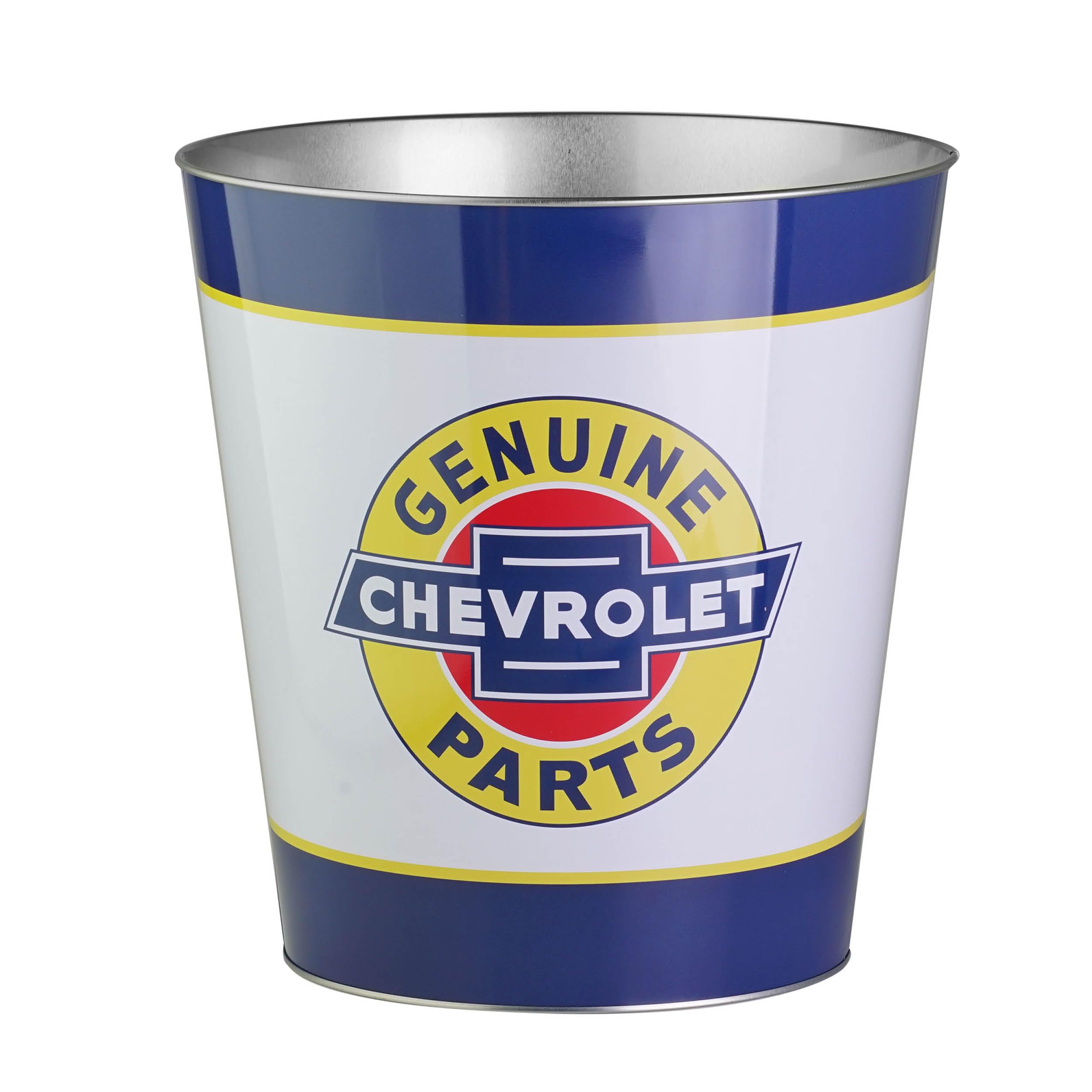 Amazon.com: American Art Decor Metal Trash Bin - Licensed Chevrolet ...
