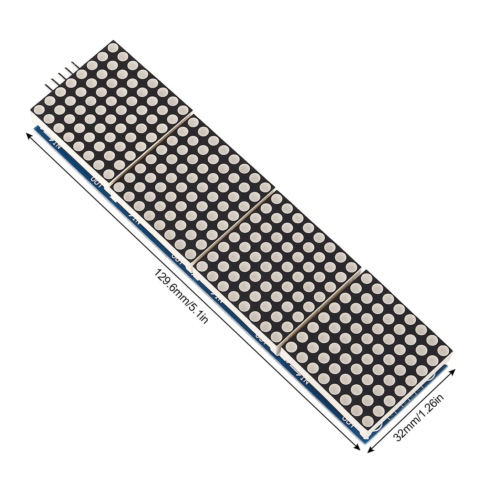 Snapklik.com : MELIFE 3pcs MAX7219 Dot Matrix Module 32x8 4 In 1 LED ...