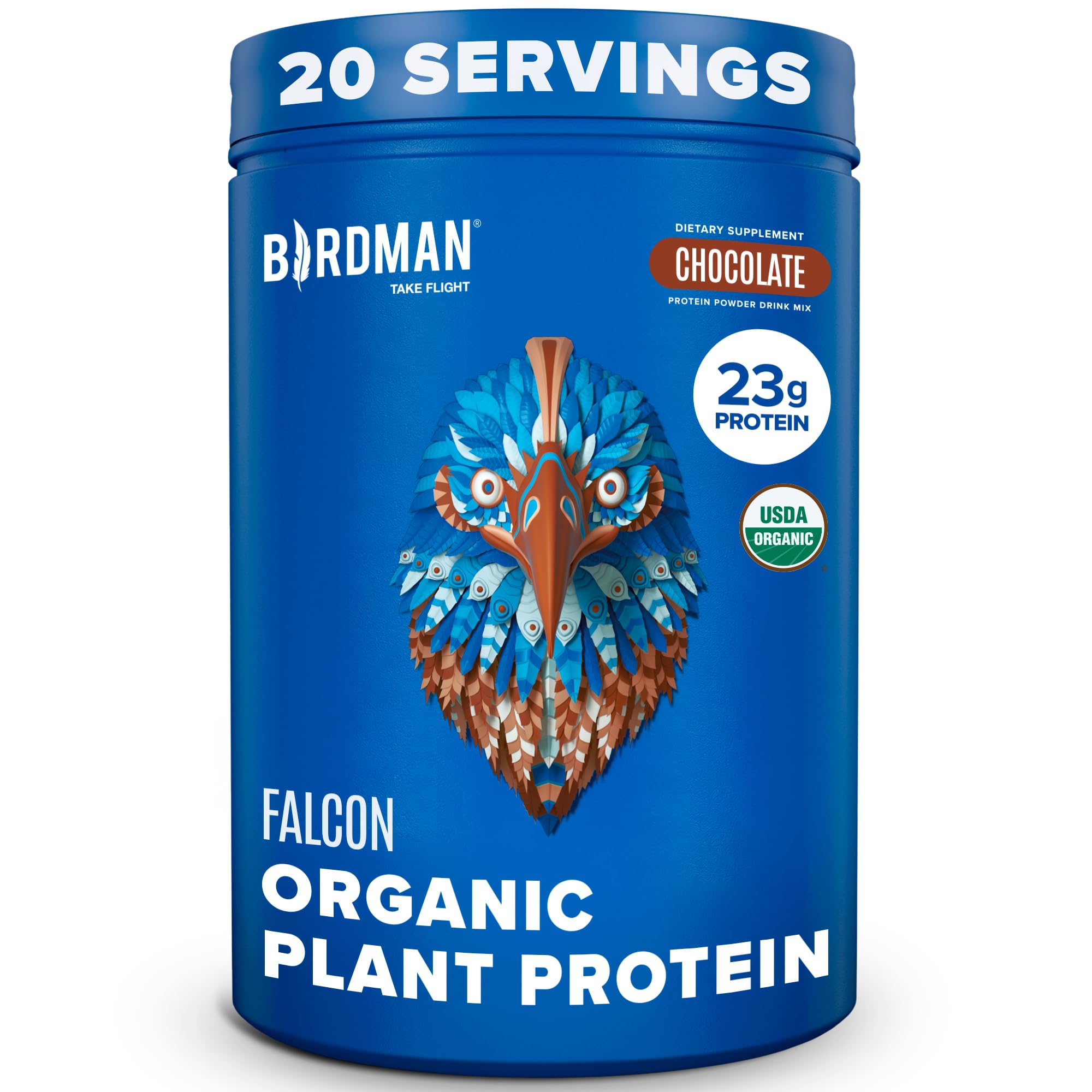 Snapklik.com : BIRDMAN Falcon Vegan Protein Powder Organic, Stevia ...