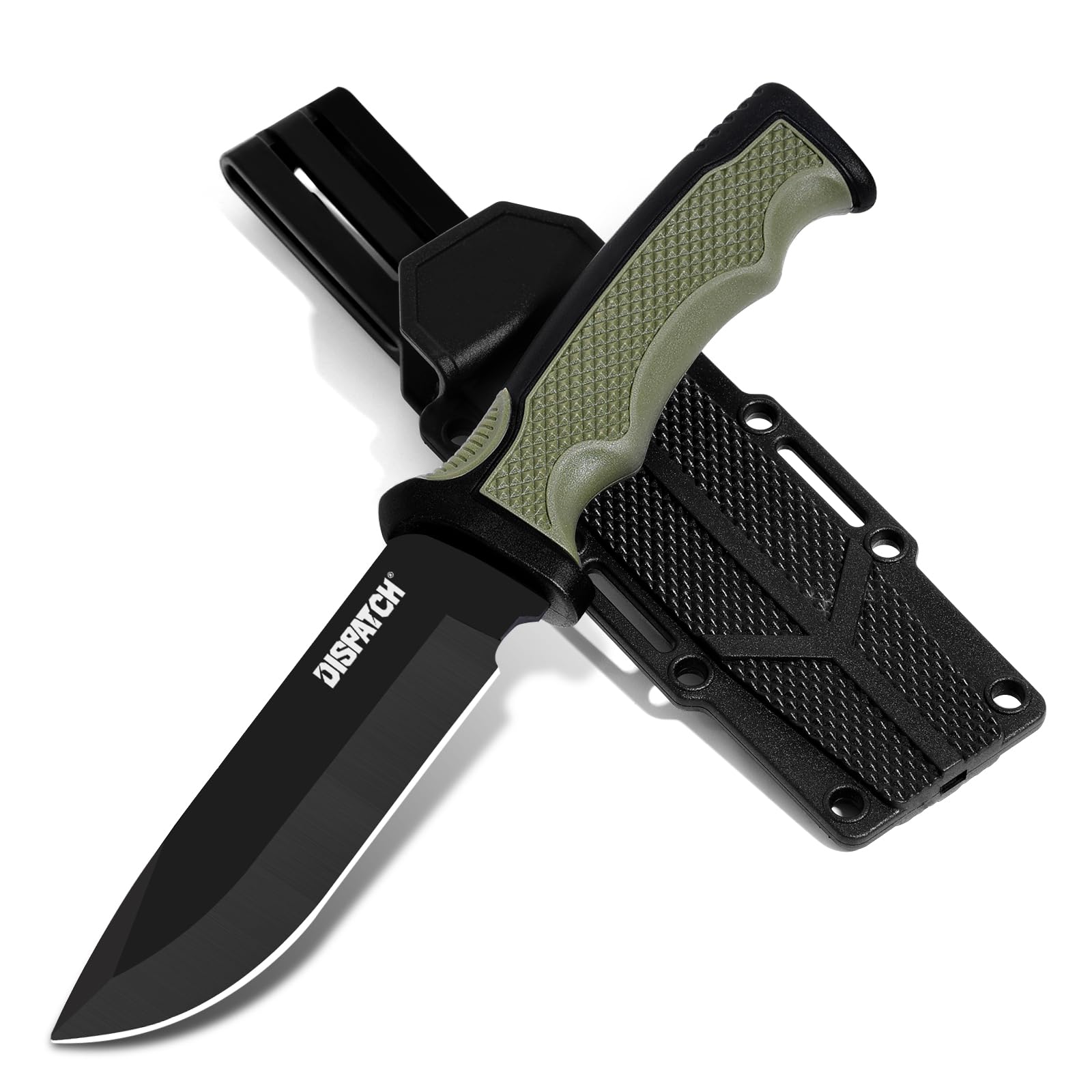 Fixed Blade Tactical Knife Toor Knives Raven Carbon Black G10 Fixed