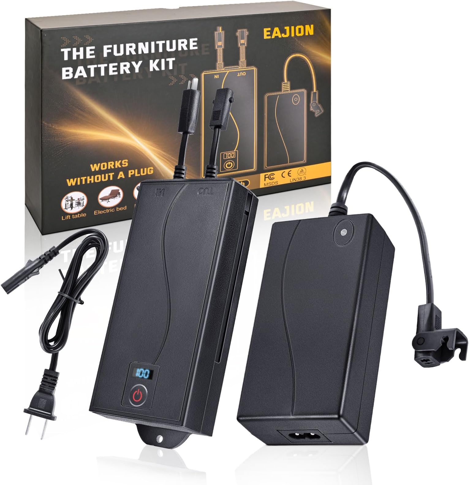 Amazon.com: Battery Pack for Reclining Furniture,2500mAh Recliner ...