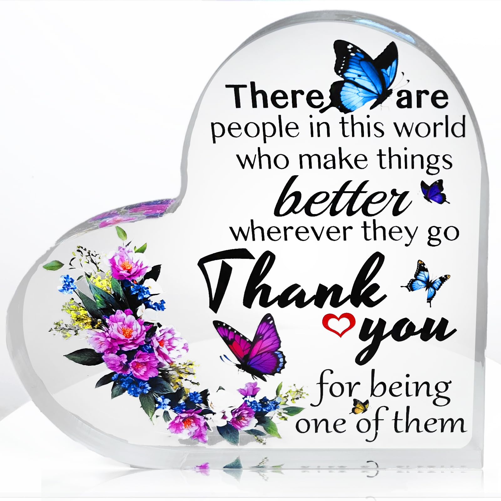 Amazon.com: Ewong Thank You Gifts for Women, Acrylic Heart Keepsake for ...