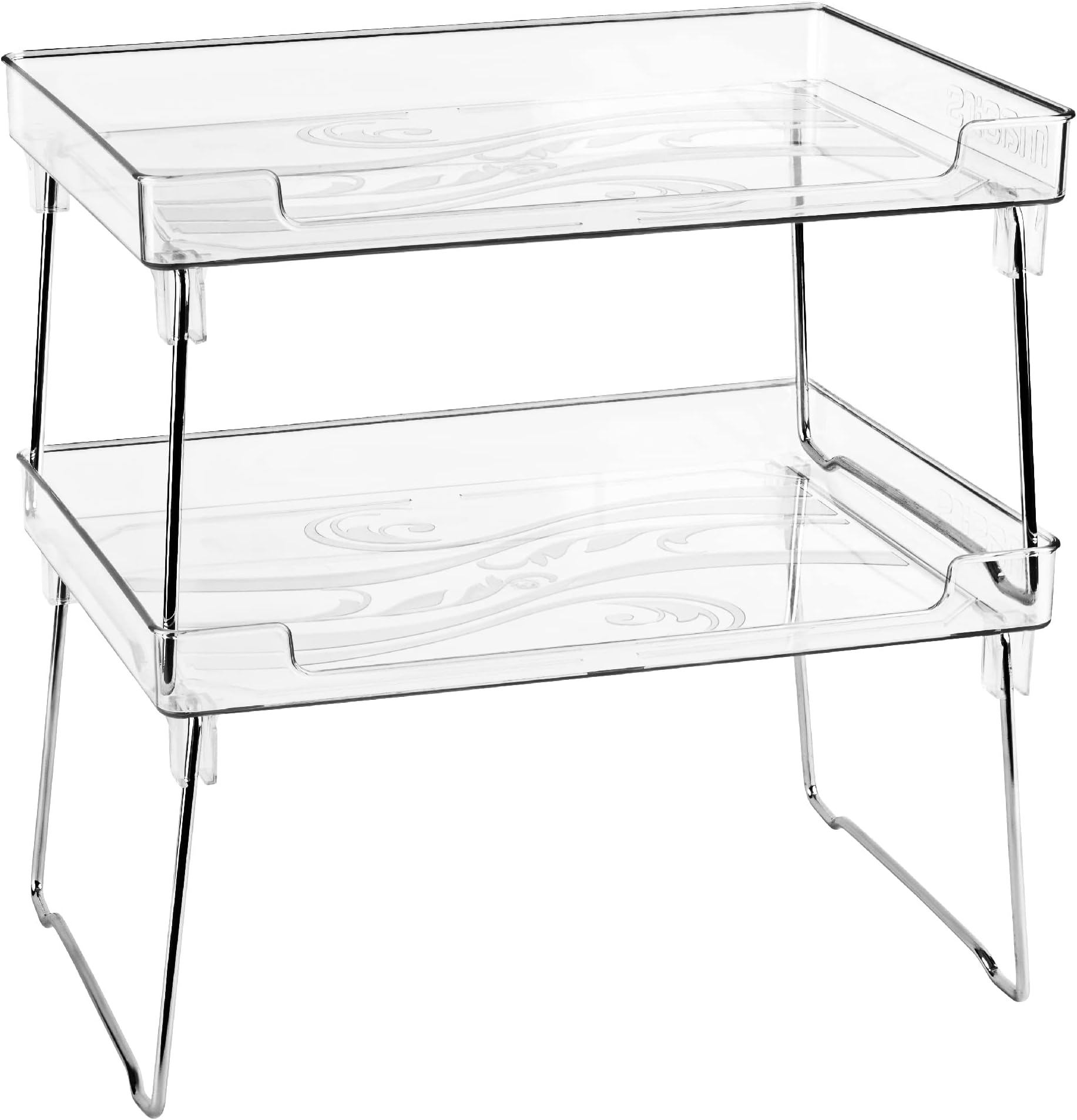 Amazon.com: Masirs Clear Stackable Shelf, Easily Organize Your Kitchen ...
