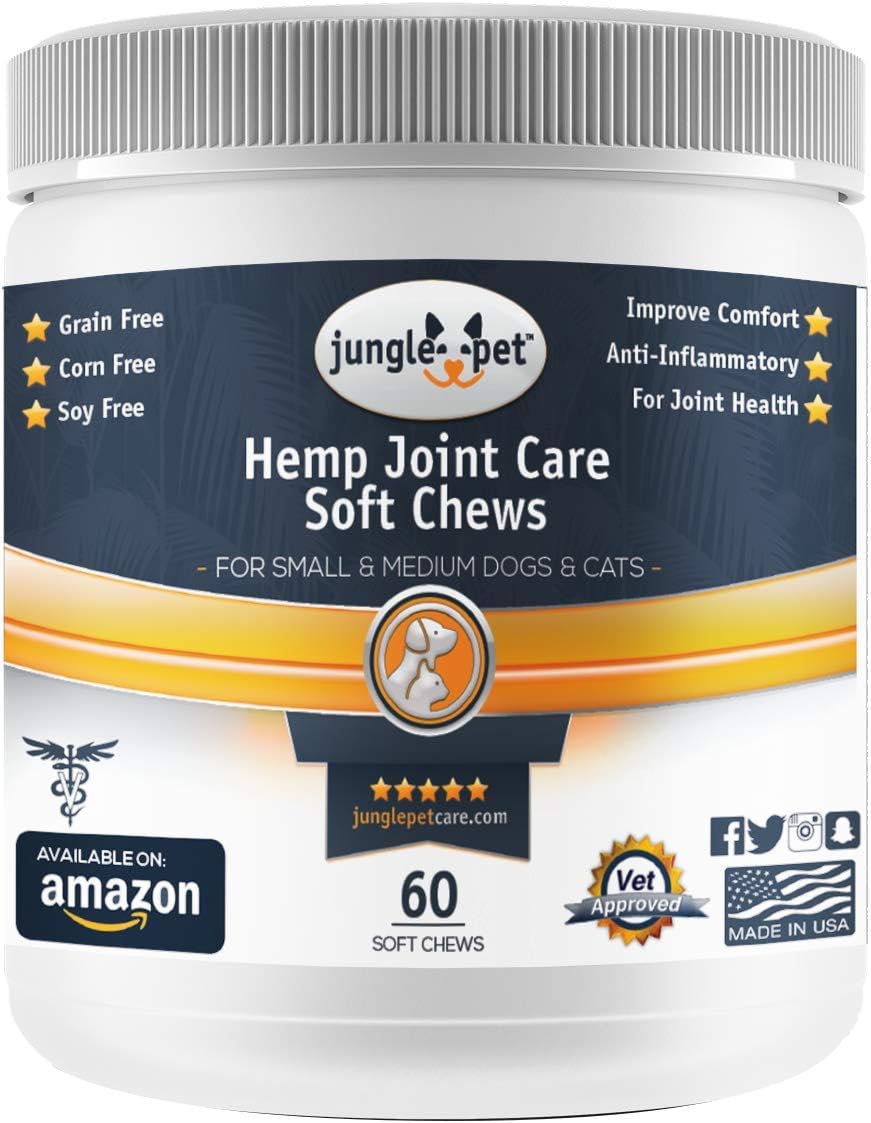 Amazon.com : Jungle Pet Hemp Chews for Dogs - Dog Hip and Joint ...