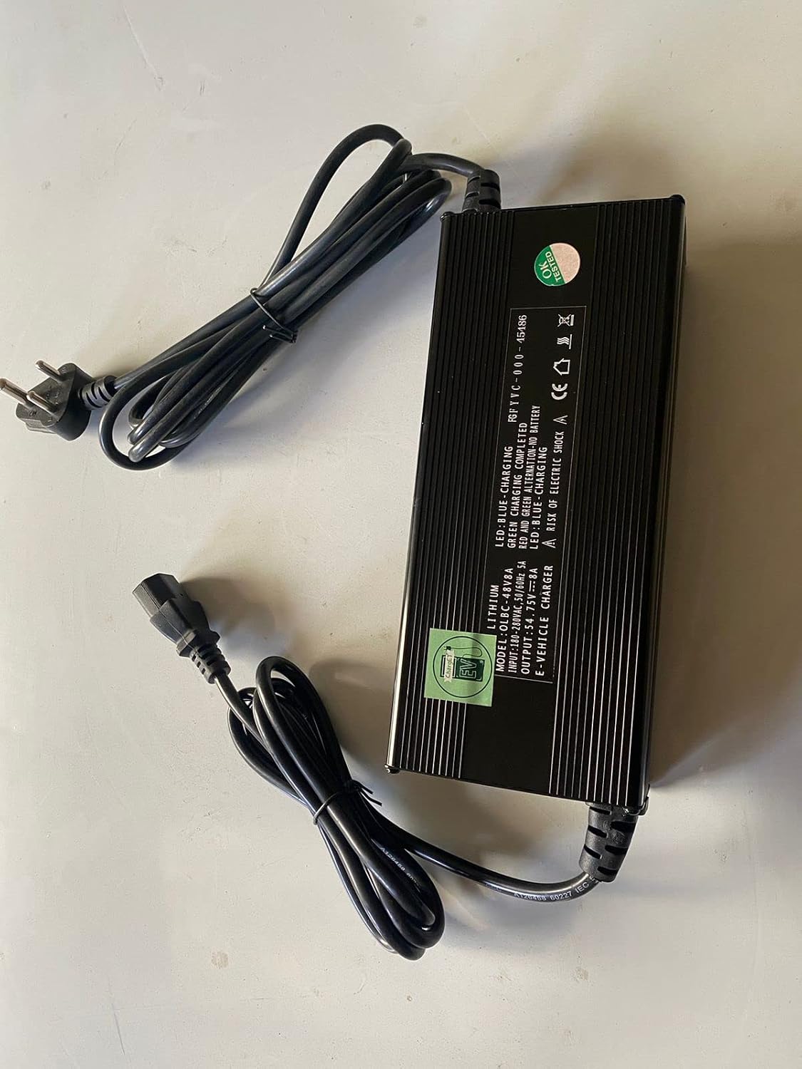 ChargET 60V 8Amp Lithium Based EV Charger for 2 and 3 Wheelers : Amazon ...